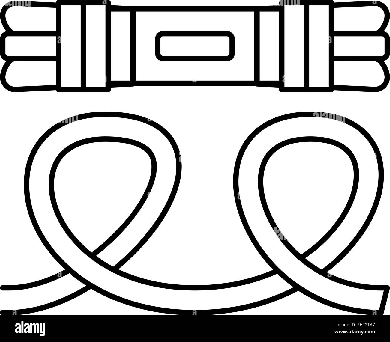 threads knitting line icon vector illustration Stock Vector Image & Art ...