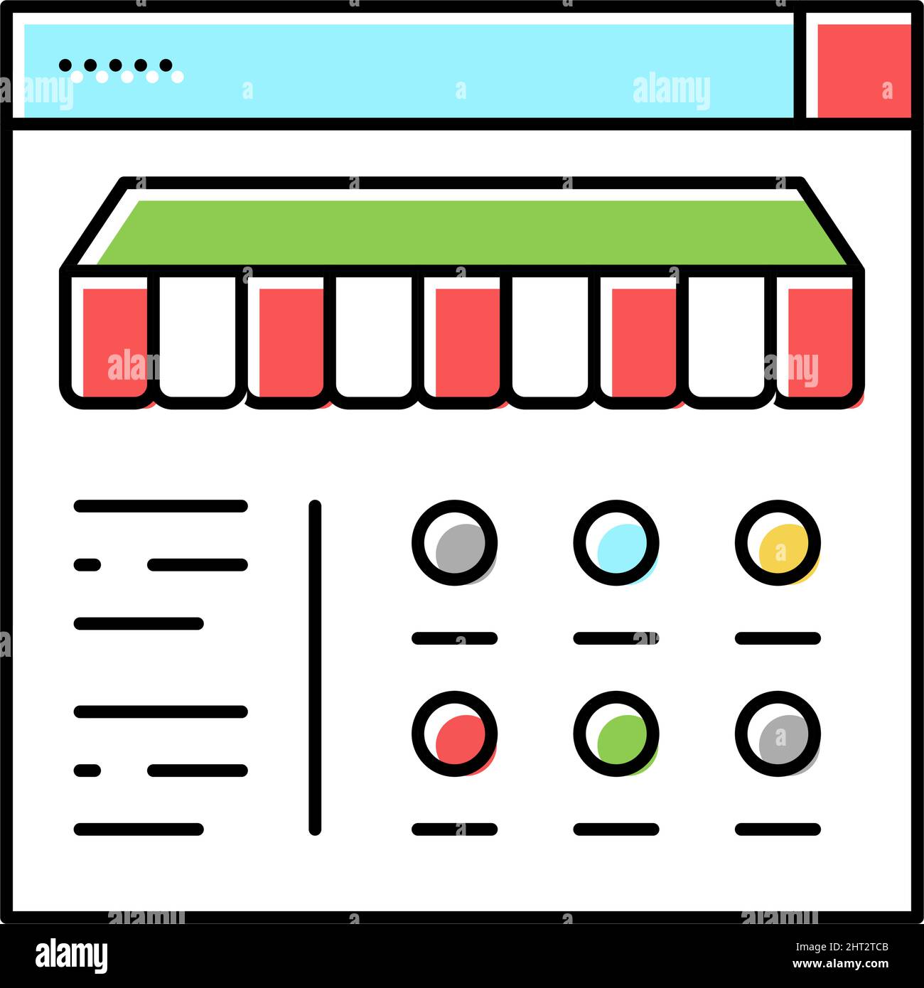 food ordering department color icon vector illustration Stock Vector ...