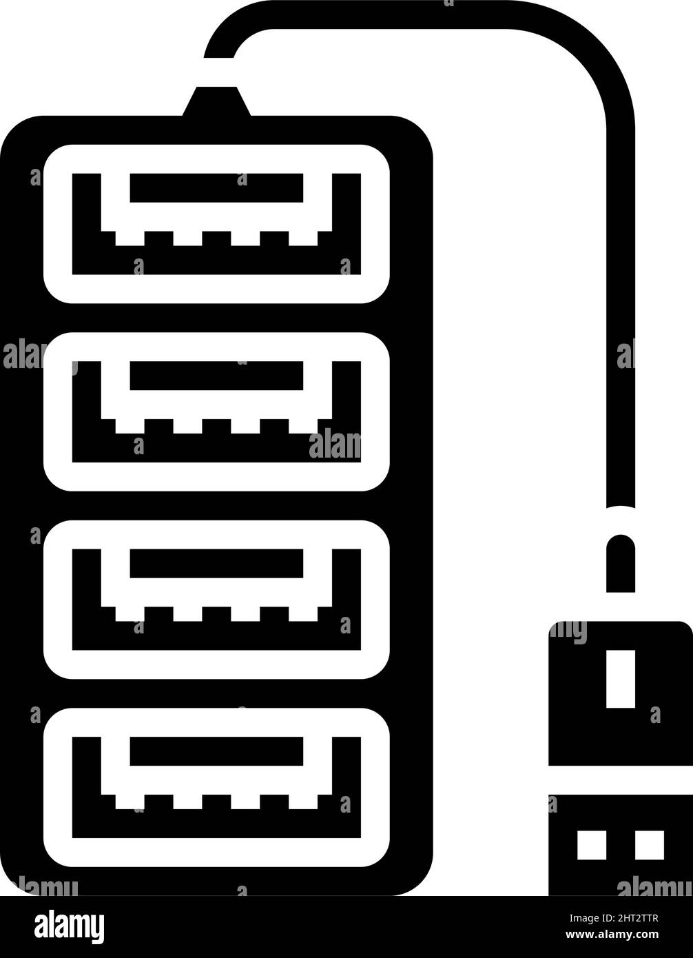 Usb port hub Stock Vector Images - Alamy