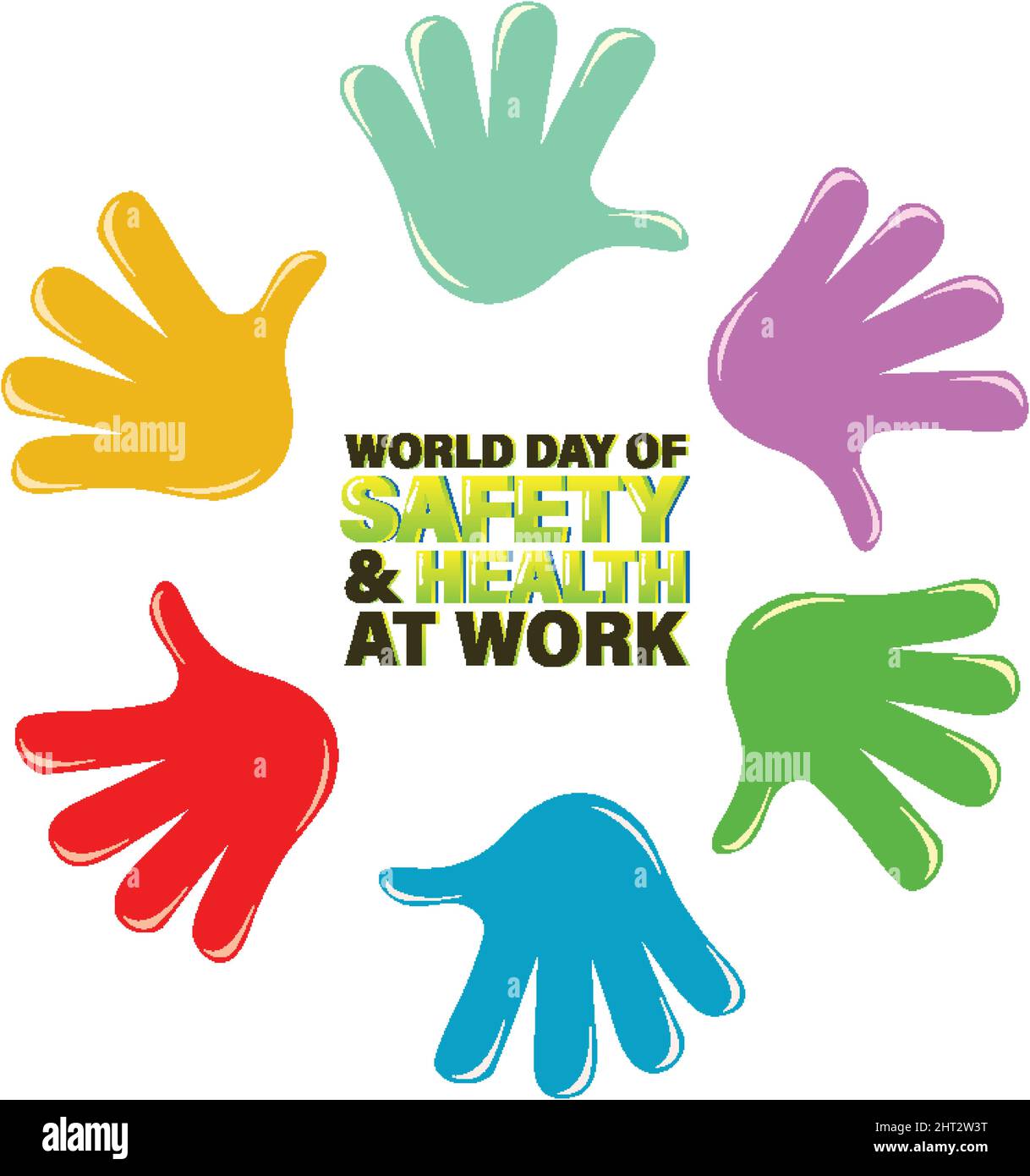 Poster Design For World Day For Safety Health At Work Illustration poster-design-for-world-day-for-safety-health-at-work-illustration
