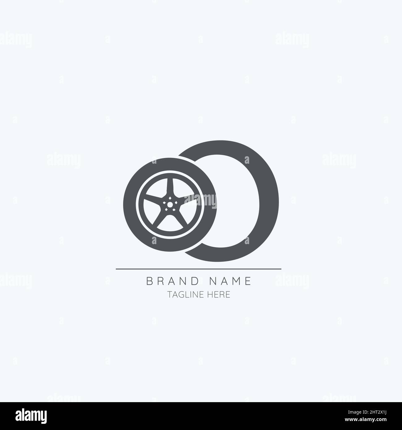 letter O tire logo design vector icon Stock Vector Image & Art - Alamy