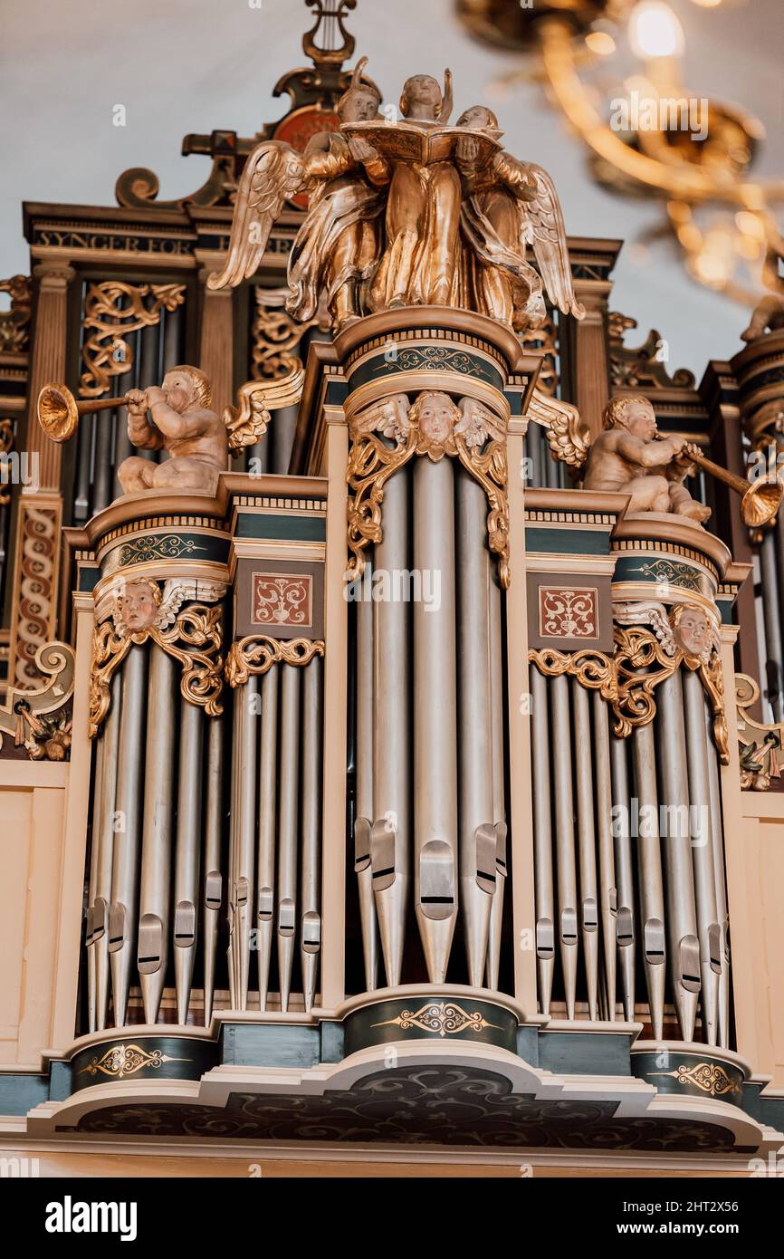A vertical shot of an organ on the blurry background Stock Photo - Alamy