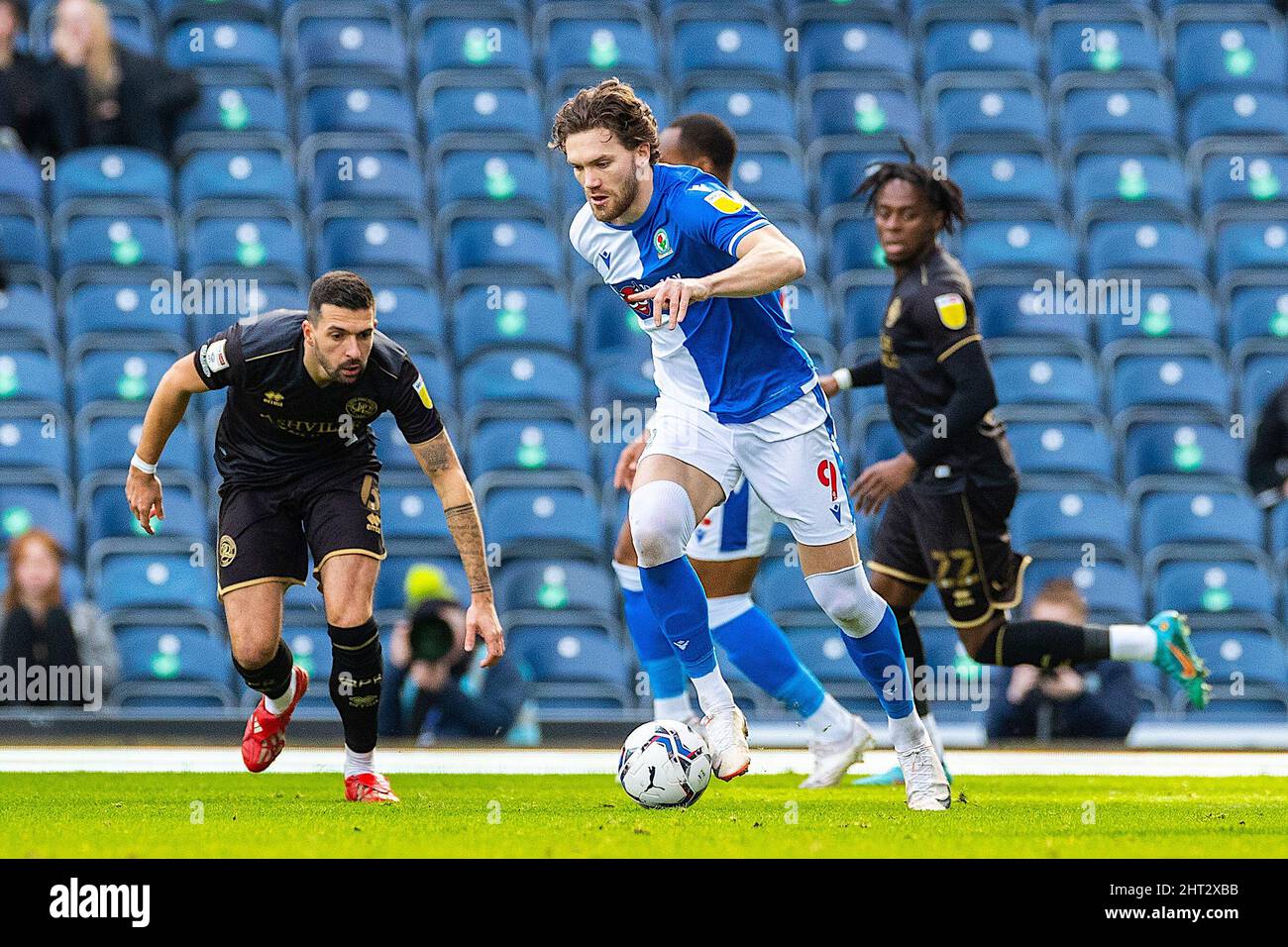Sam Gallagher #9 of Blackburn Rovers in action Stock Photo - Alamy