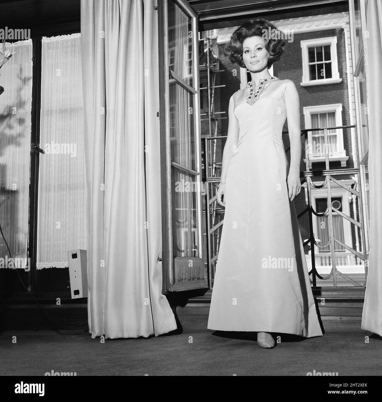 Irina Demick, french actress, in the UK for premiere of new film, Those ...