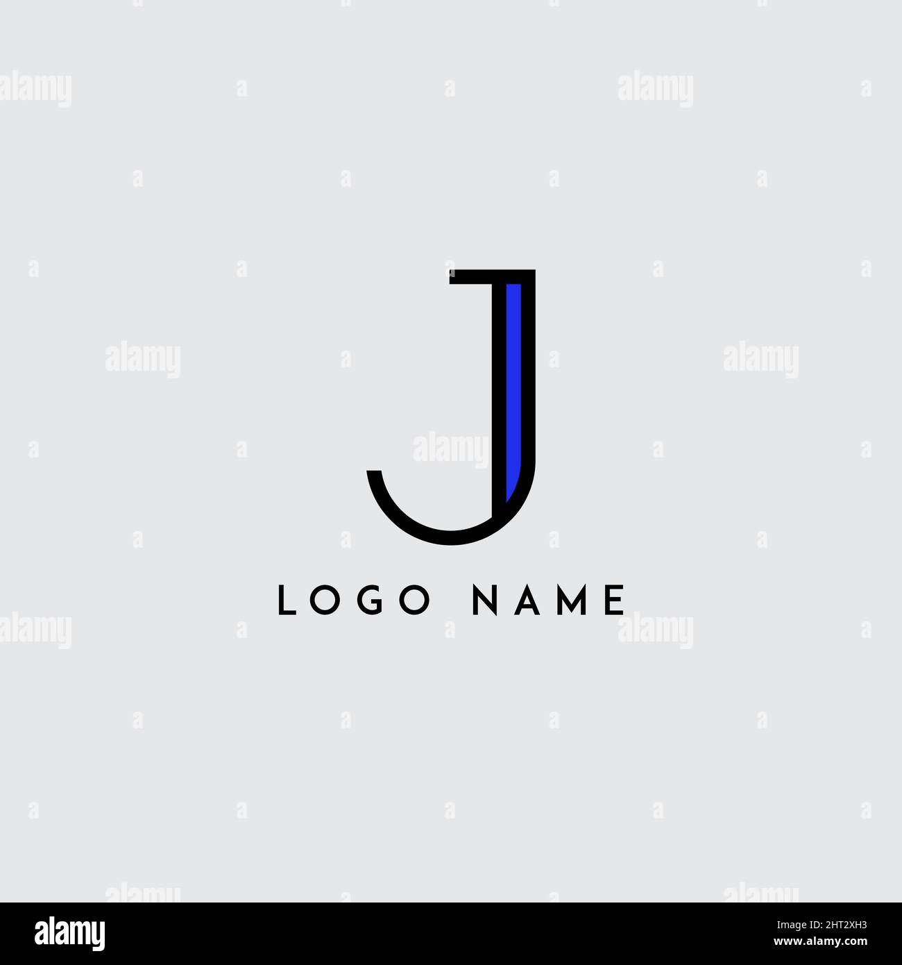 Colorful minimal initial letter J logo icon Stock Vector Image & Art ...