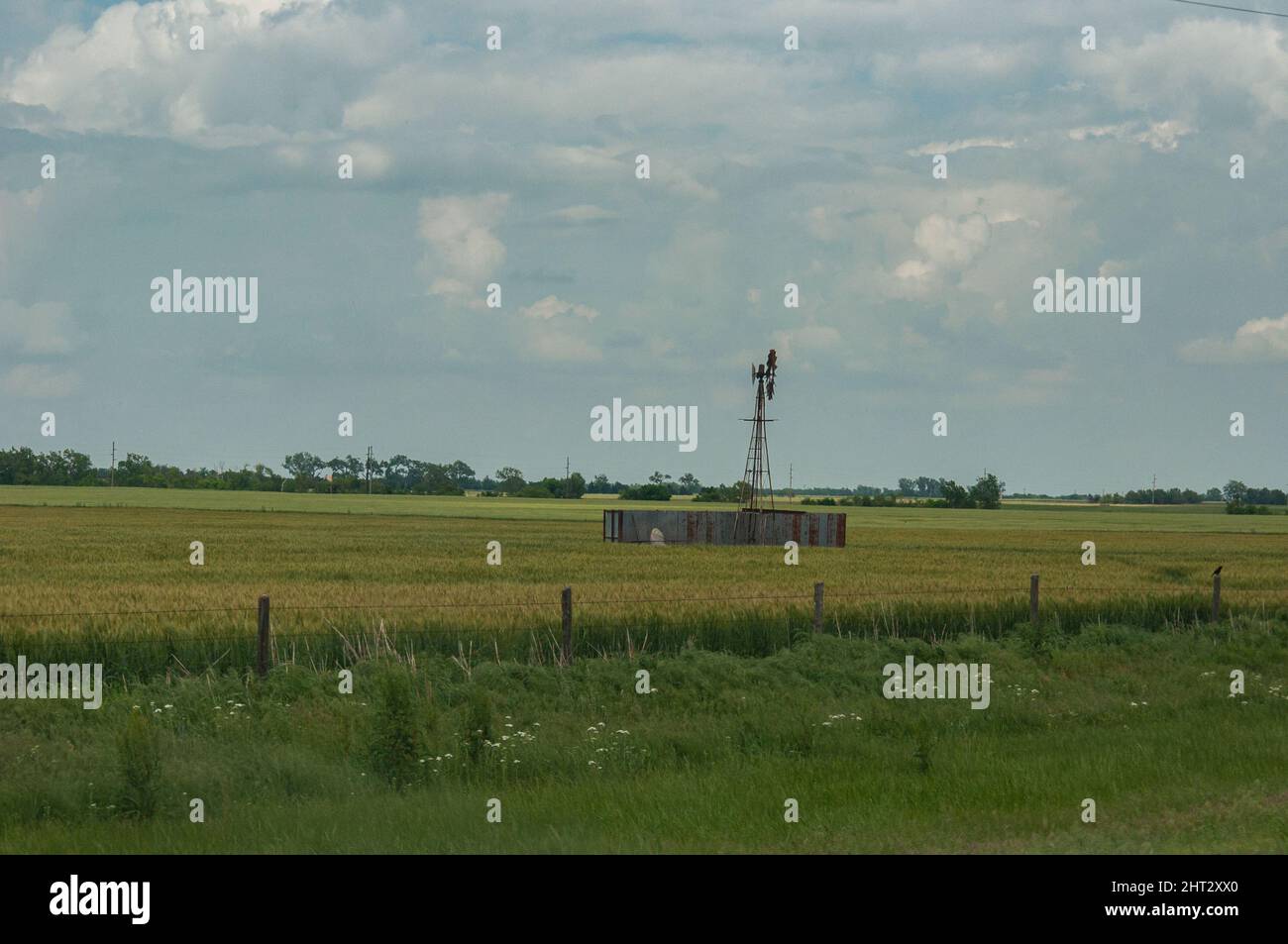 Oklahoma fields at daytime Stock Photo - Alamy