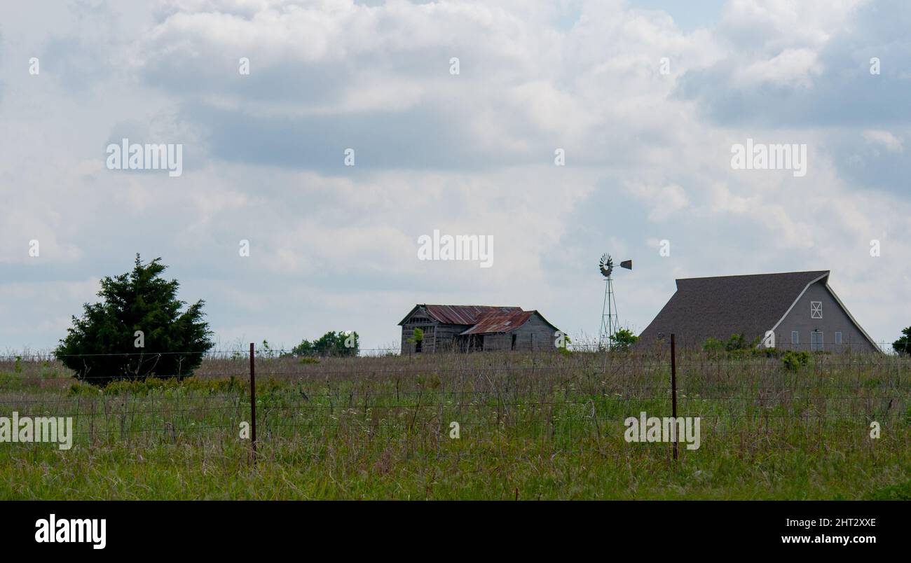 Oklahoma fields at daytime Stock Photo - Alamy
