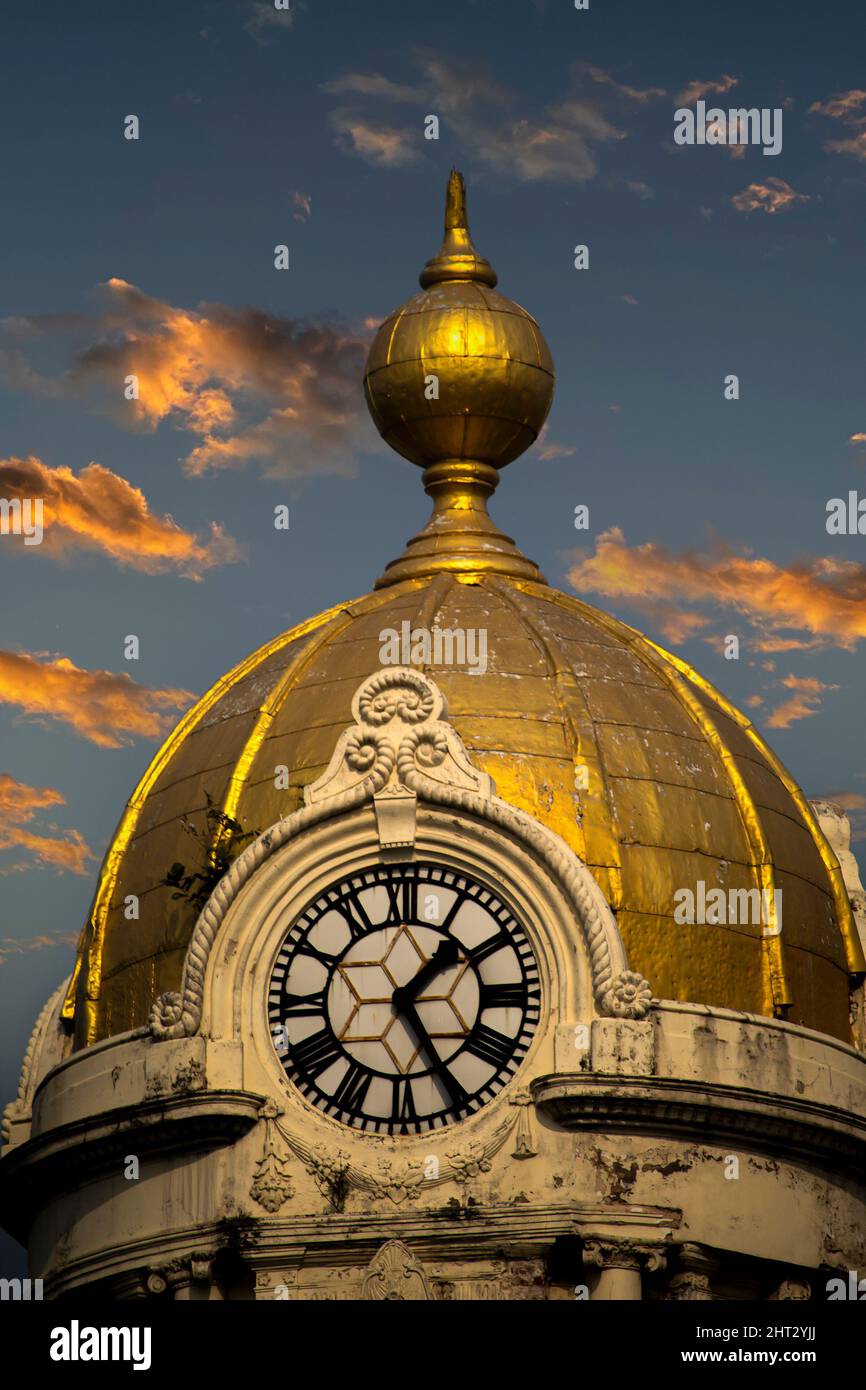A beautiful clock tower with beautiful sky background Stock Photo - Alamy