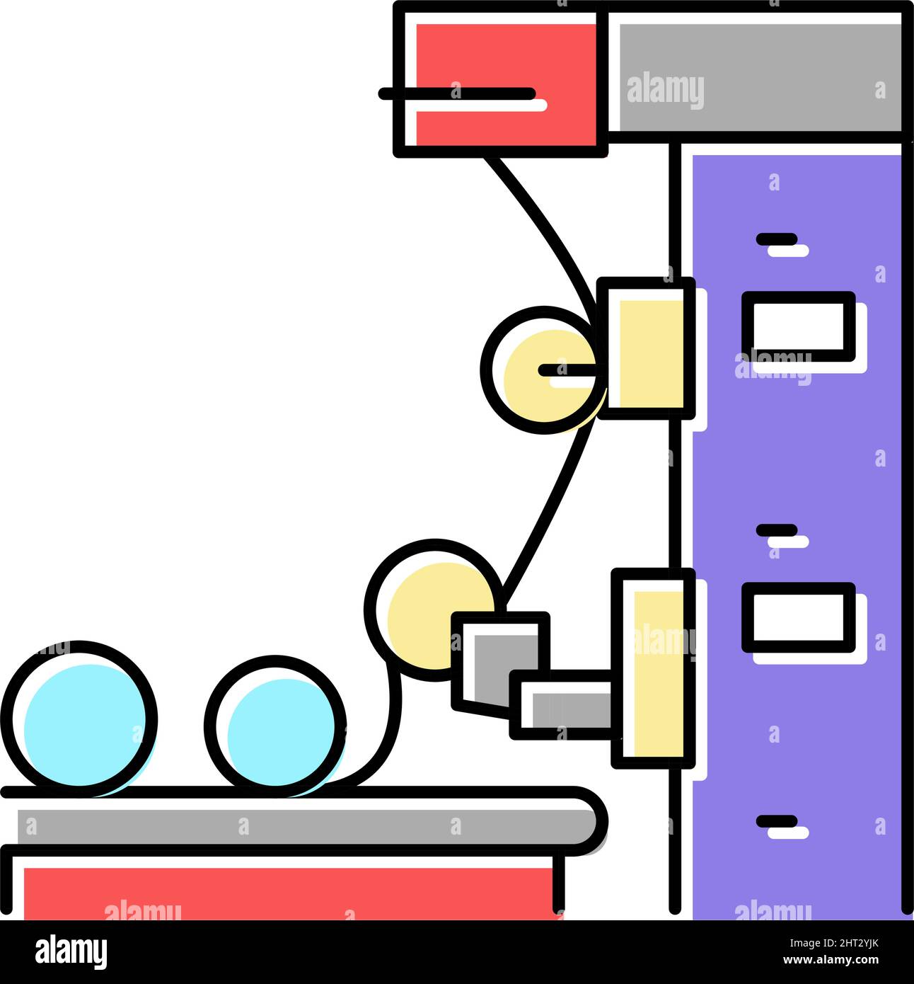 production wallpaper color icon vector illustration Stock Vector Image ...