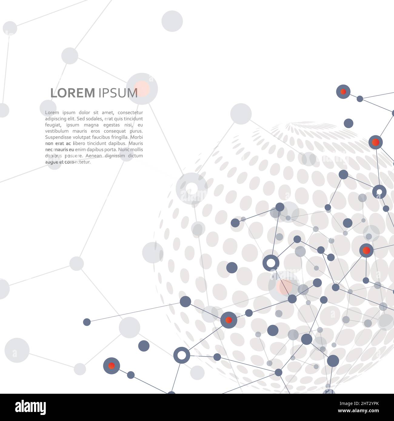 Vector molecule connect with halftone planet Stock Vector Image & Art ...