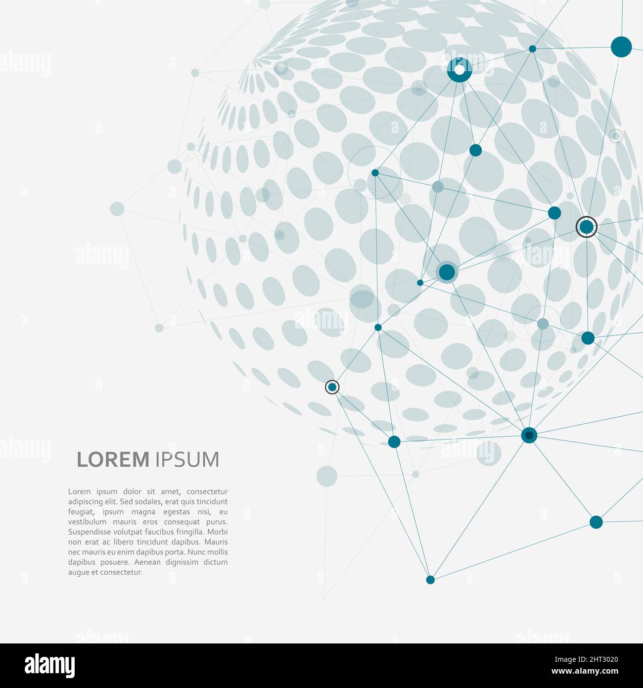 Vector molecule connect with halftone planet Stock Vector Image & Art ...