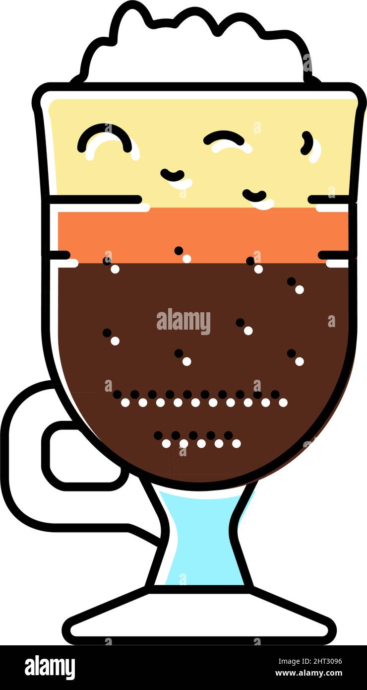 irish coffee color icon vector illustration Stock Vector Image & Art ...