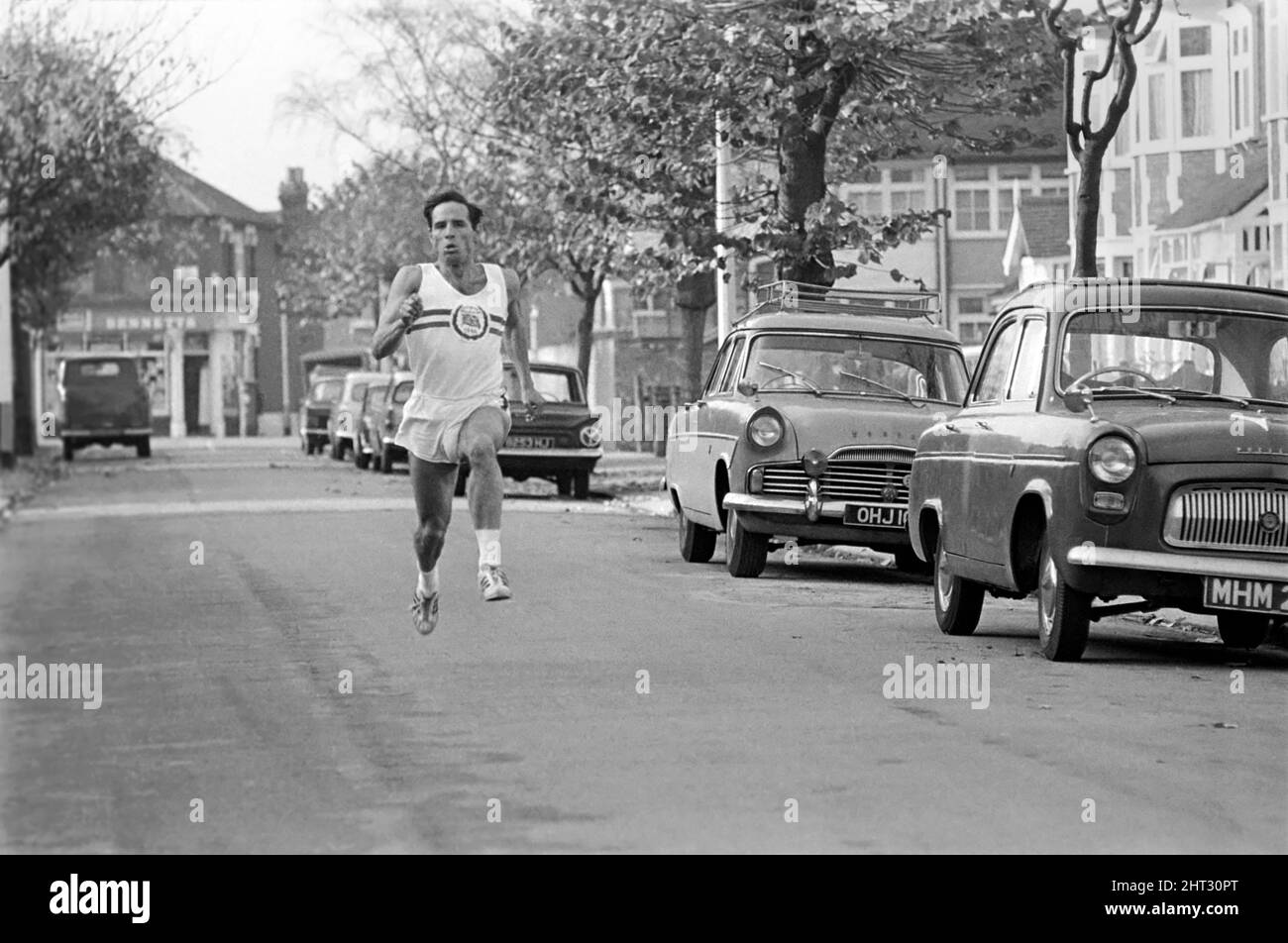 Sport: Athletics: Ron Jone 100 metre sprinter for England and his Club ...