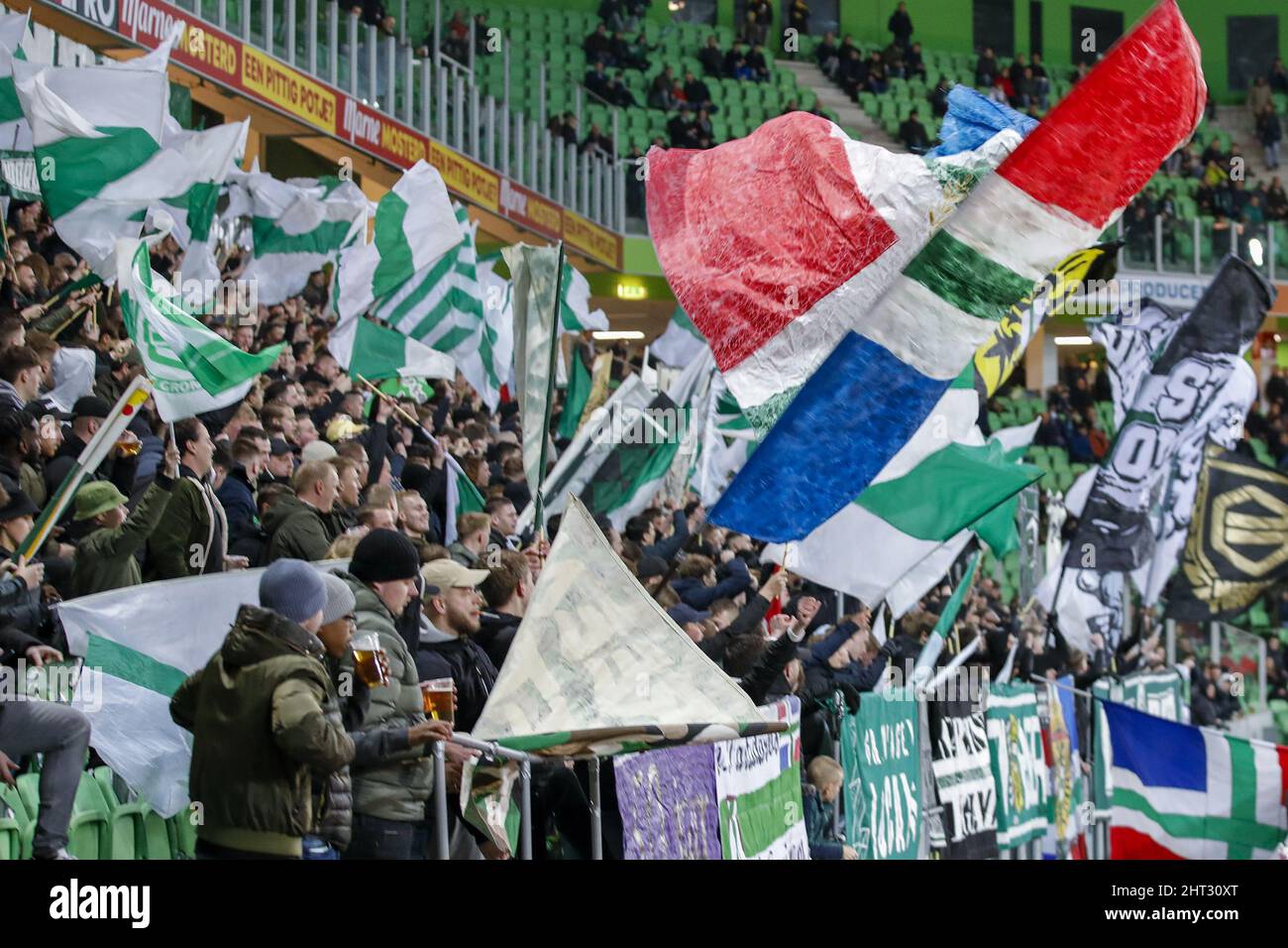 GRONINGEN - 26-02-2022, Euroborg. Dutch football, eredivisie, season ...