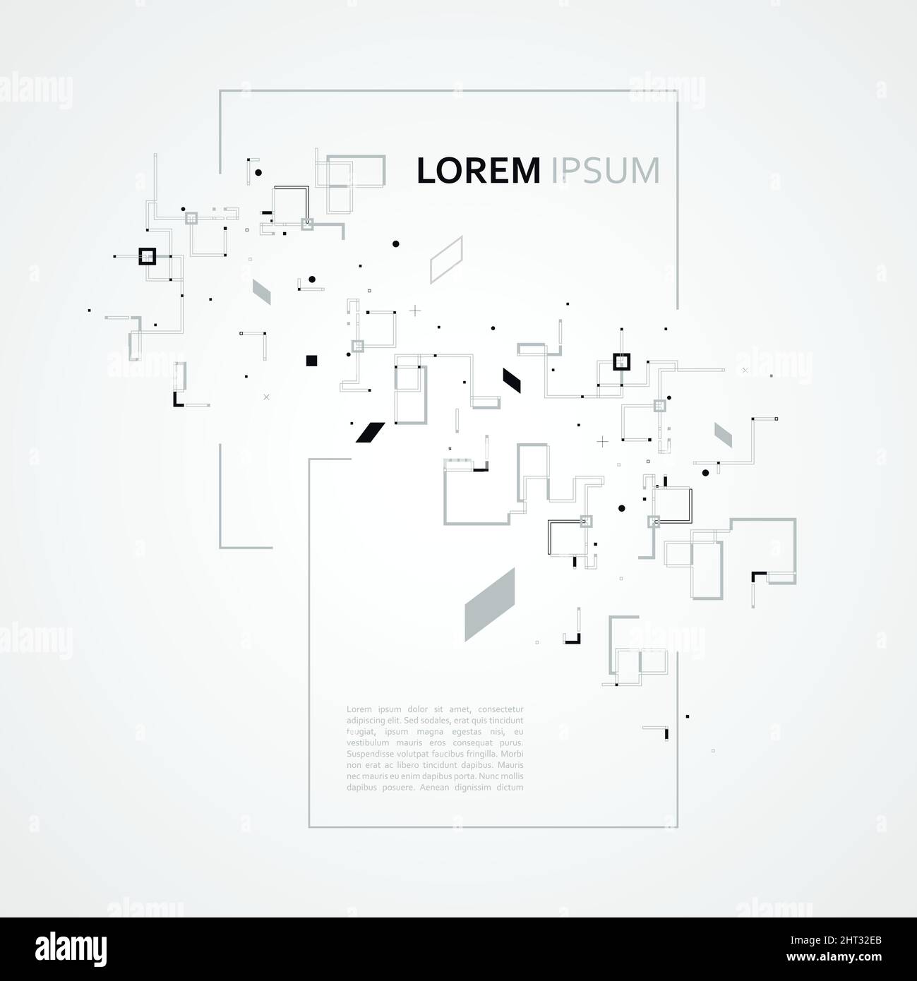 Space line round composition Stock Vector Images - Alamy