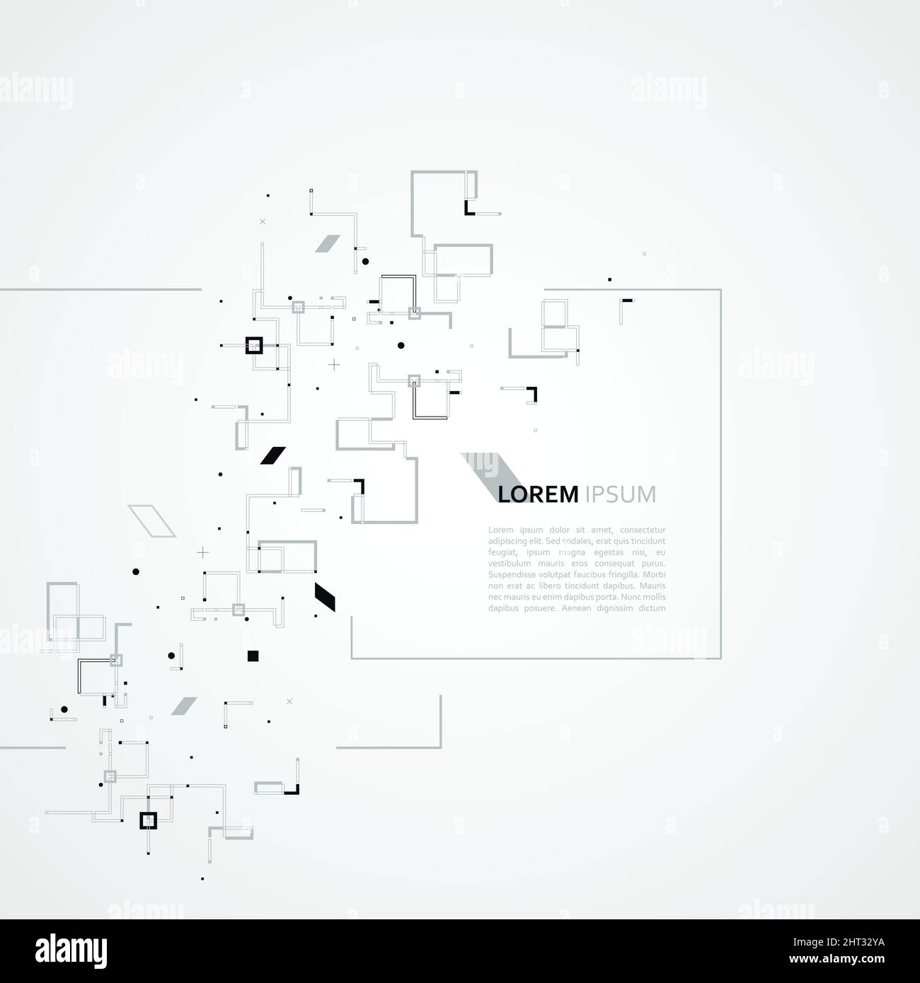 Space line round composition Stock Vector Images - Alamy