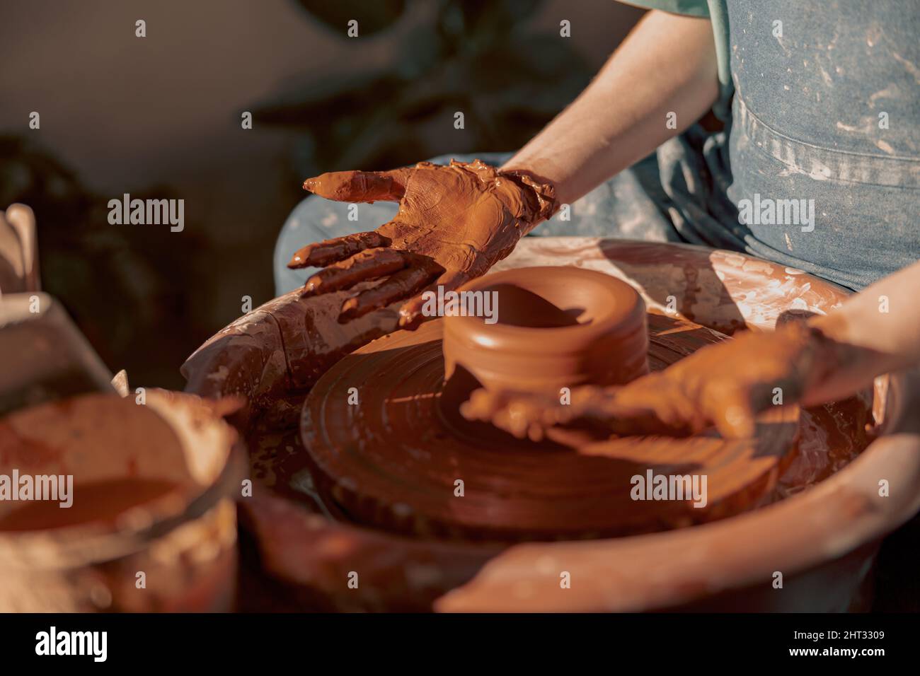 Clay lump on wheel hi-res stock photography and images - Alamy