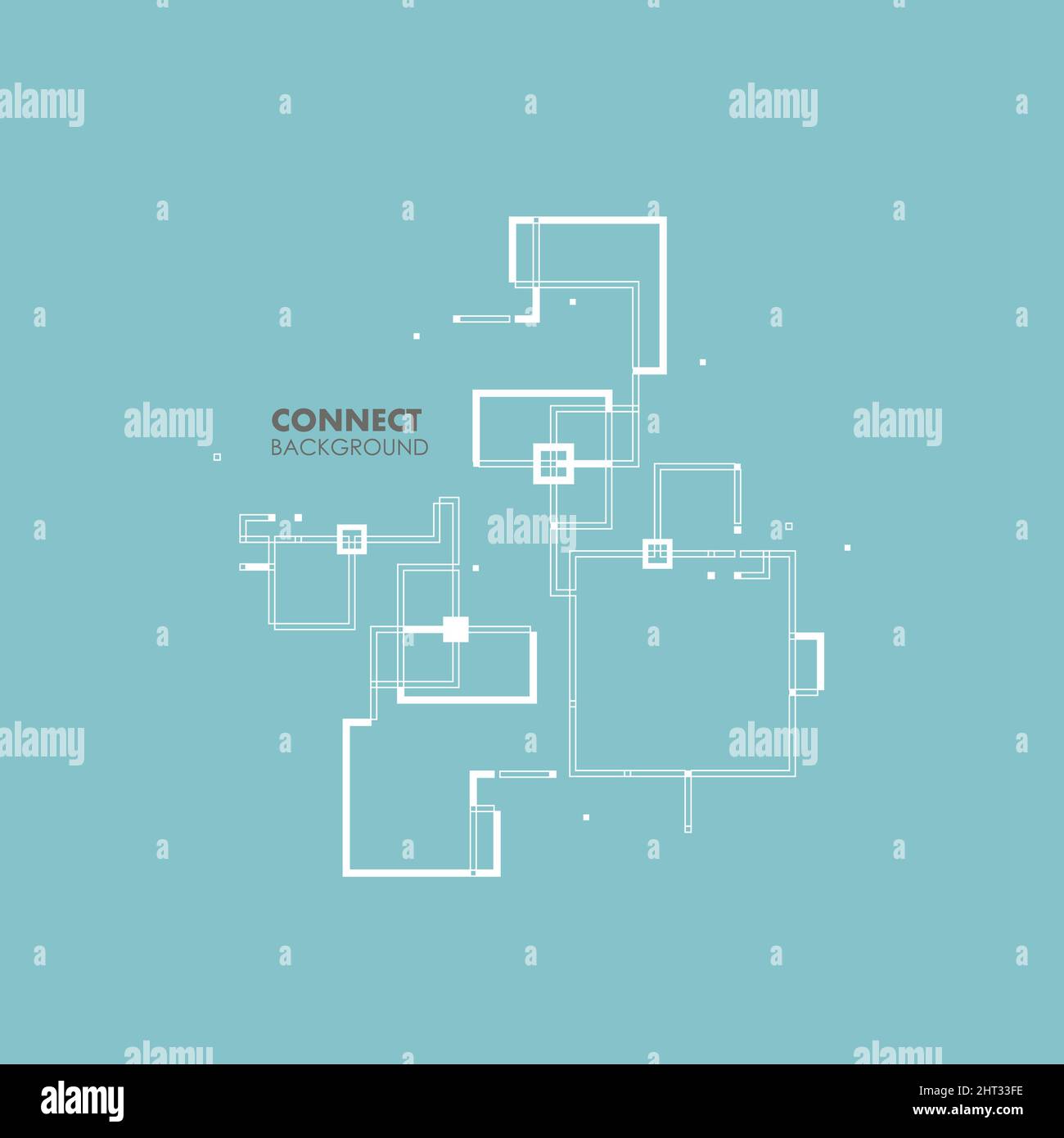 Abstract architectural plan with simple elements. Vector modern ...