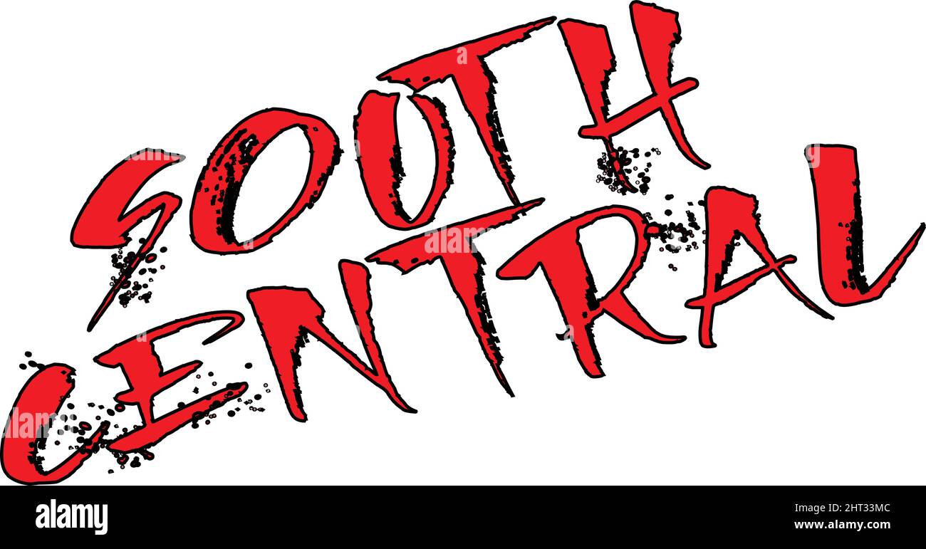South Central text sign illustration on white background Stock Vector ...