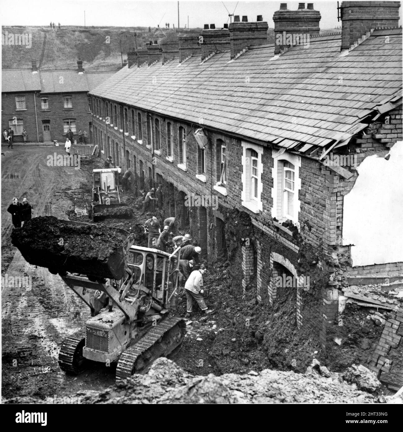 Aberfan, South Wales, circa 21st October 1966 Picture shows the mud and ...