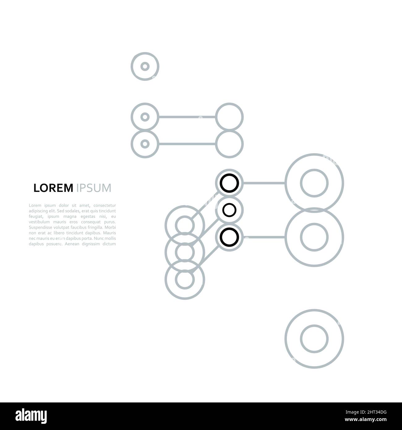 Network connection minimal design line and dot Stock Vector Image & Art ...