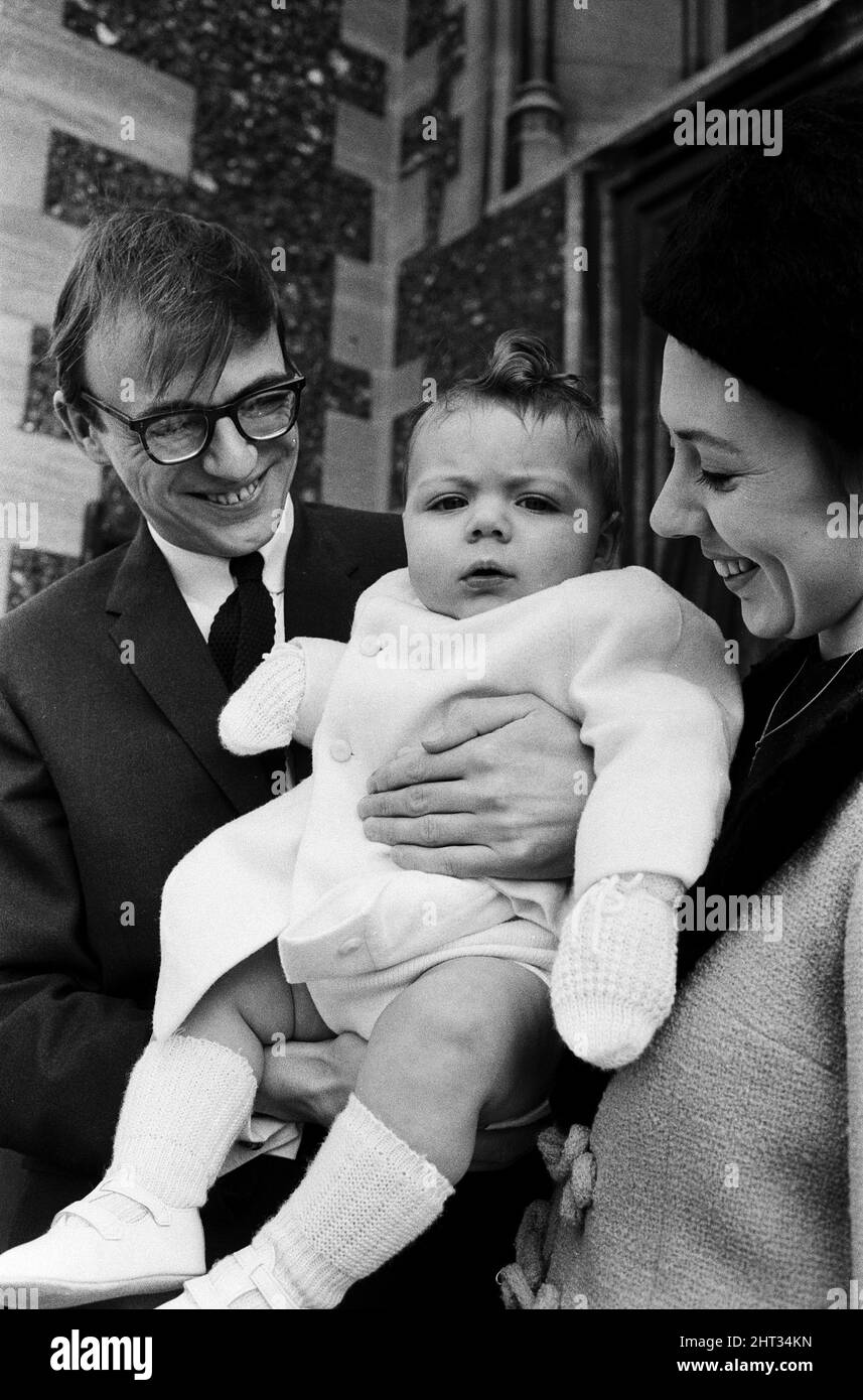 Maxwell, the son of Roy Hudd and his wife Ann, is christened at Croydon ...
