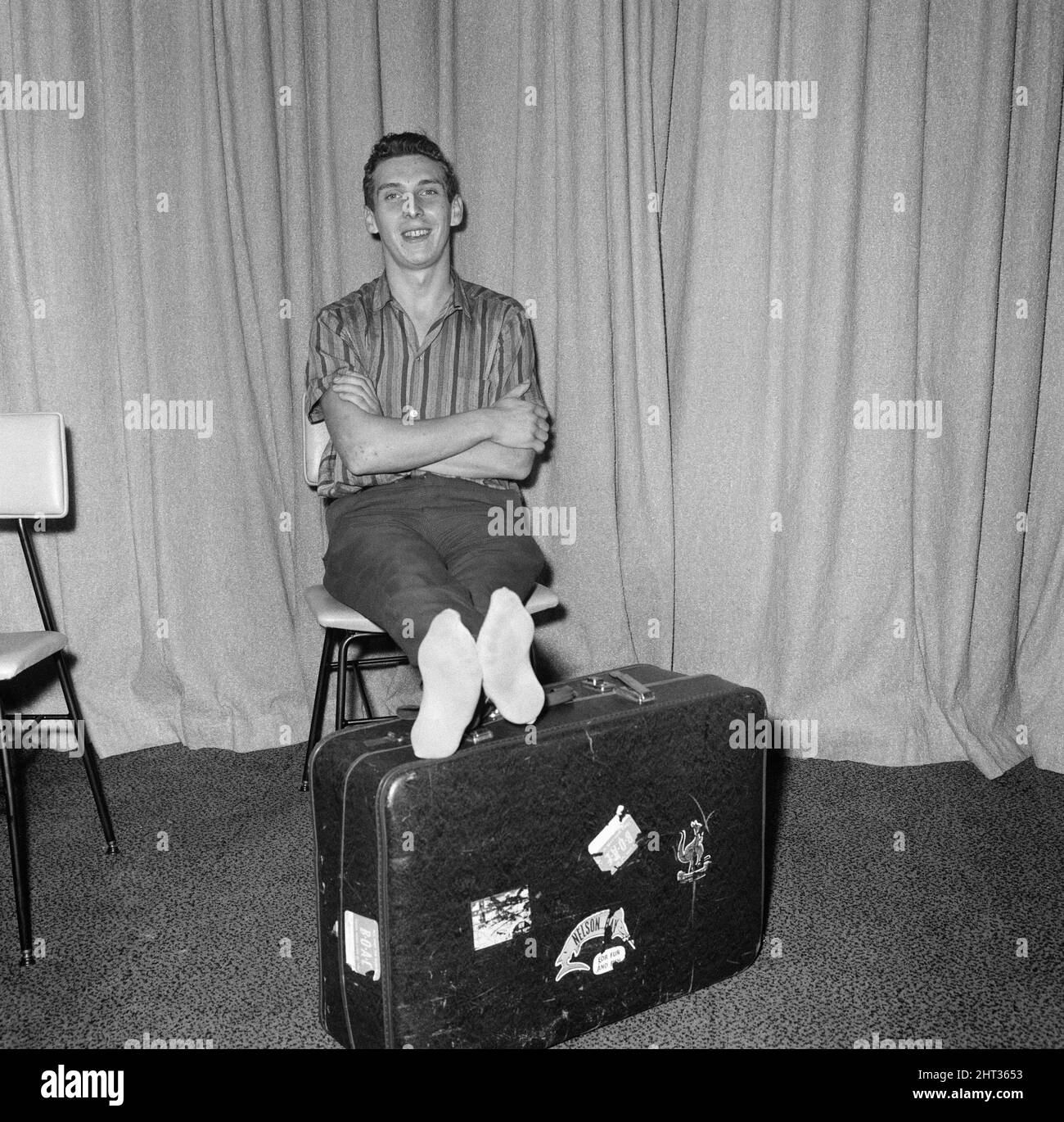 Stiff and limping, home-sick Welshman Brian Robson, 19, who tried to ...