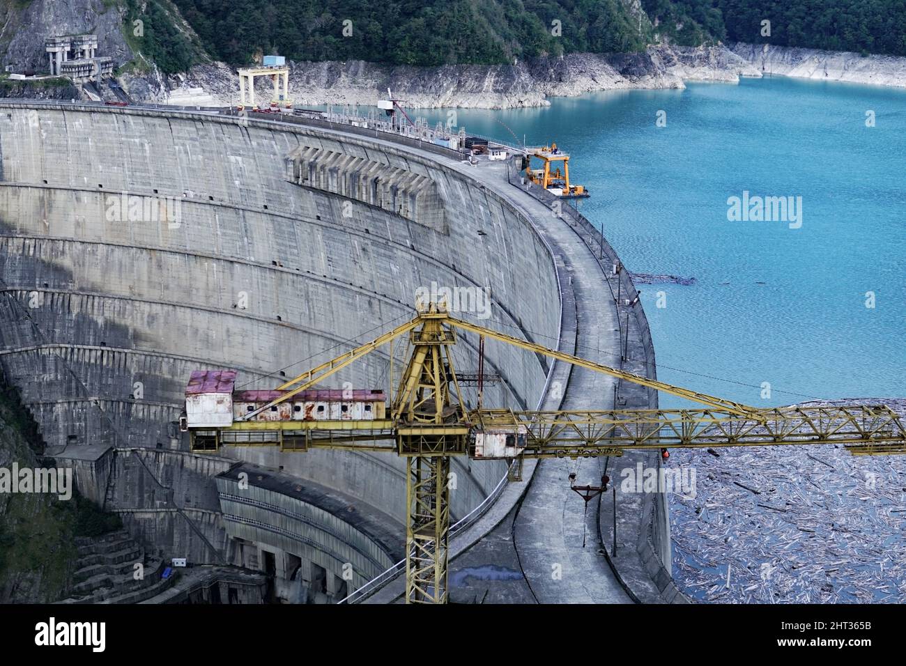 The largest hydroelectric power station in the Caucasus, located on the ...