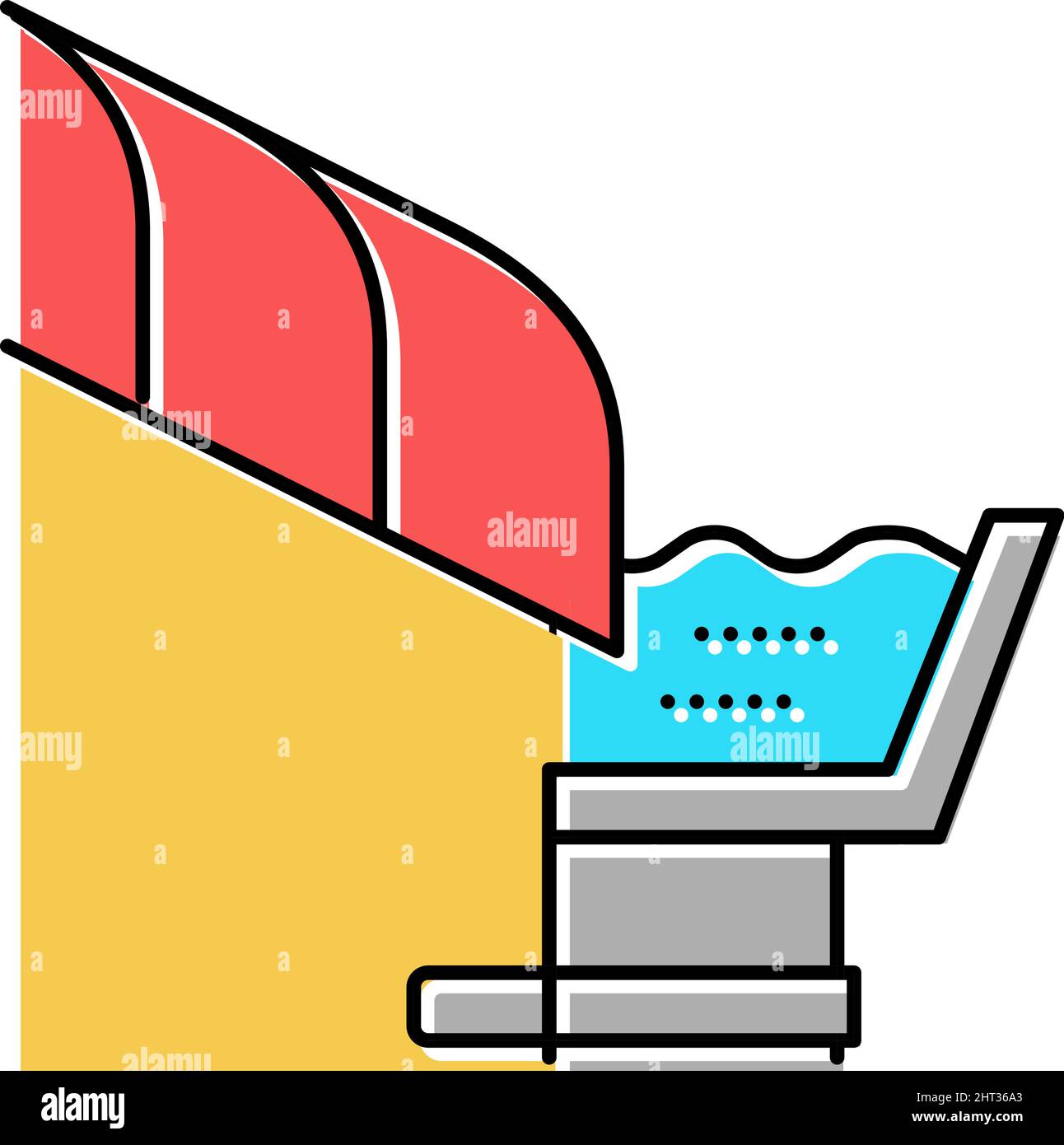 roof drainage system color icon vector illustration Stock Vector Image ...