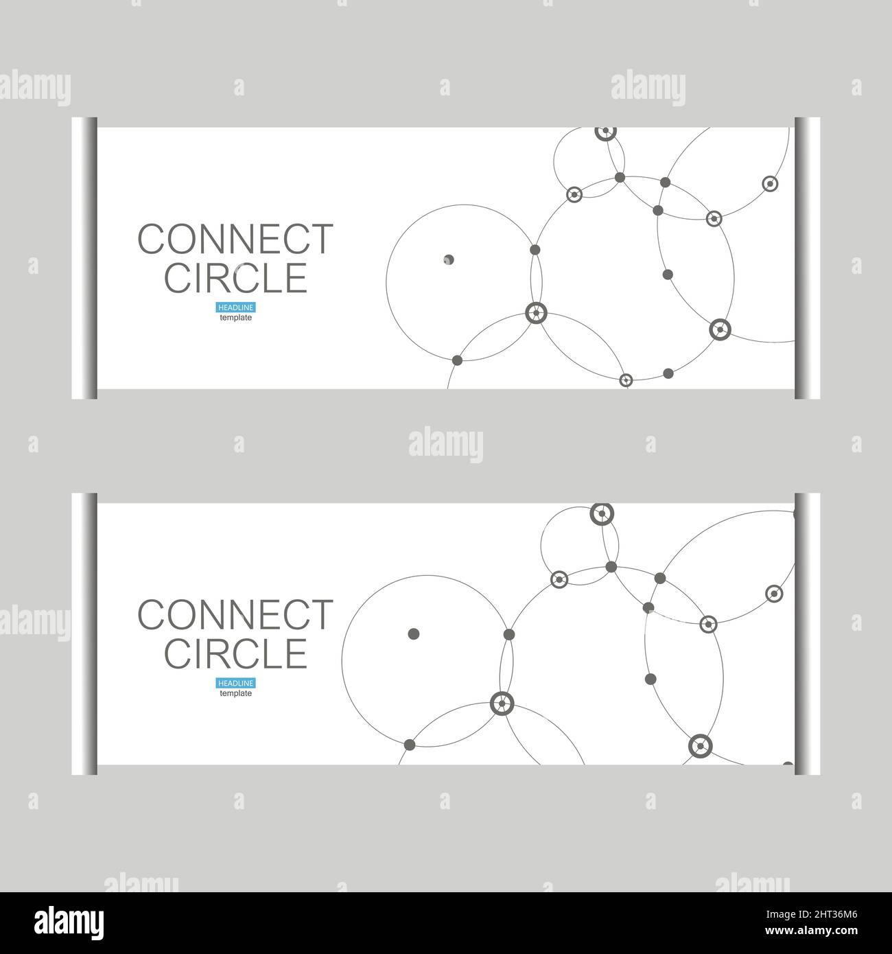 Vector pattern with connected circles and dots Stock Vector Image & Art ...
