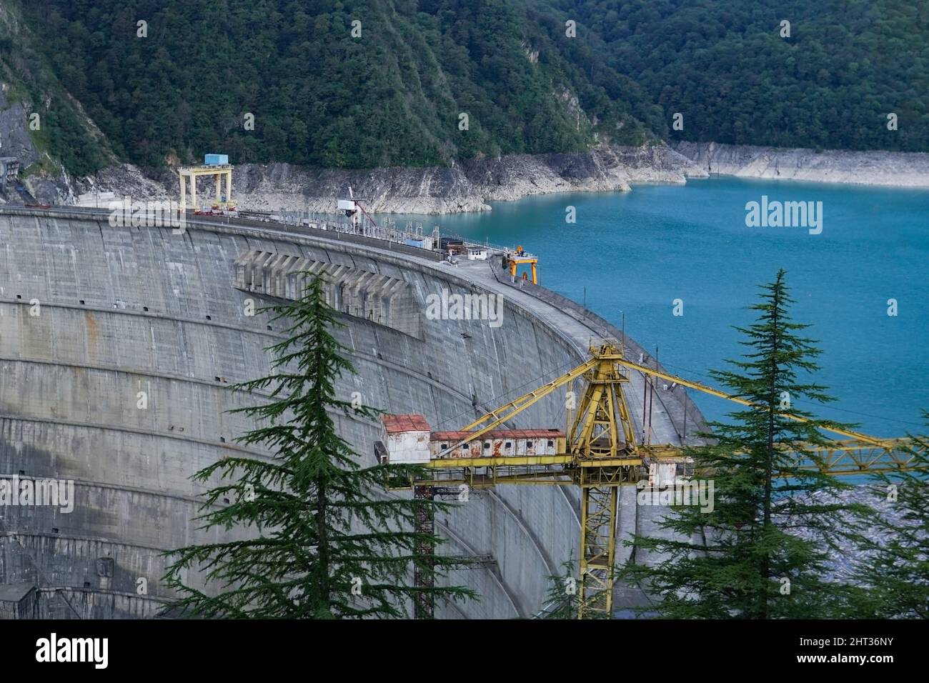 The largest hydroelectric power station in the Caucasus, located on the ...