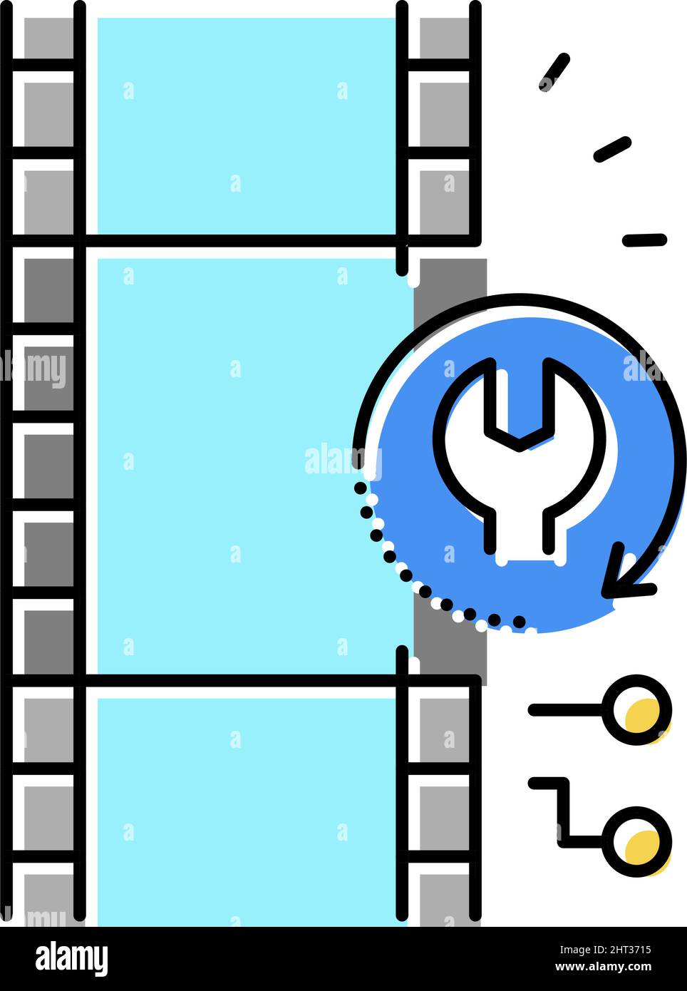 data tape services color icon vector illustration Stock Vector Image ...