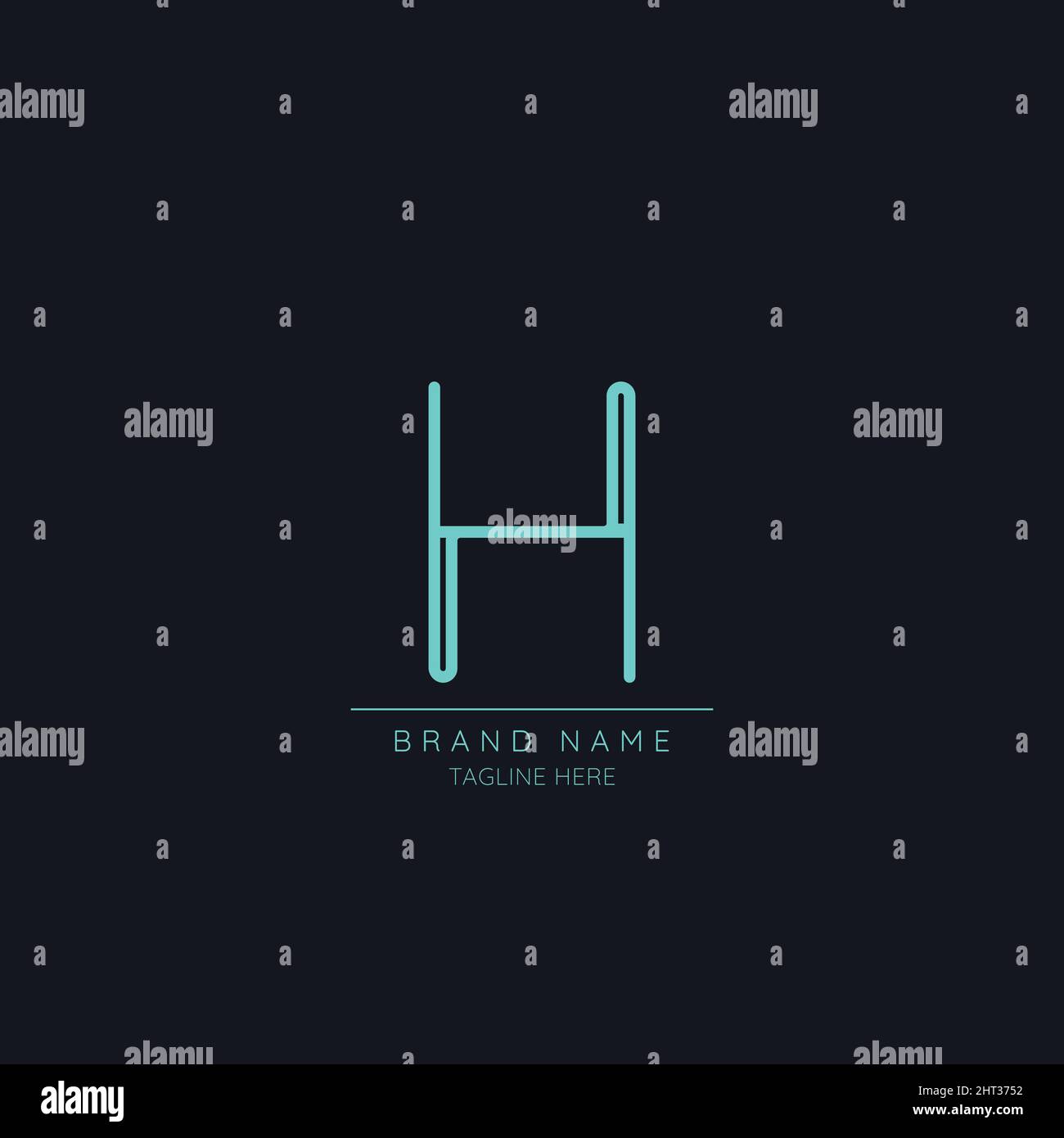 Premium initial letter H logo icon Stock Vector Image & Art - Alamy