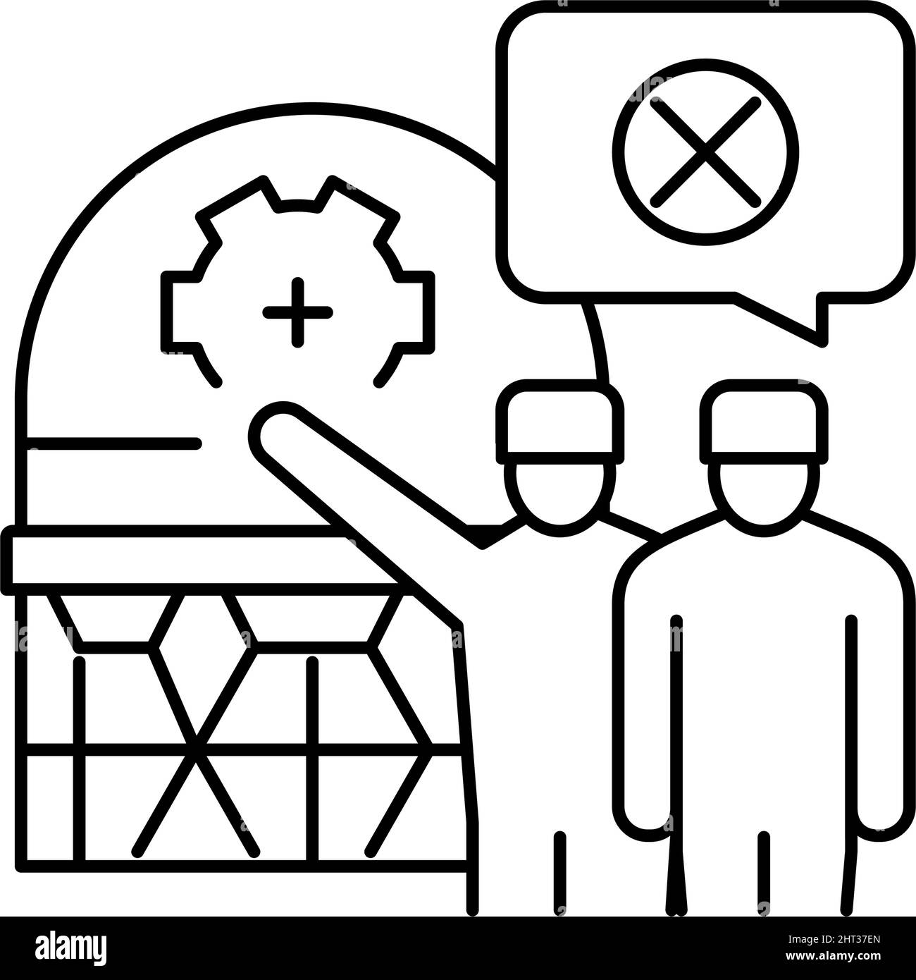 Decommissioning Processing Line Icon Vector Illustration Stock Vector Image And Art Alamy