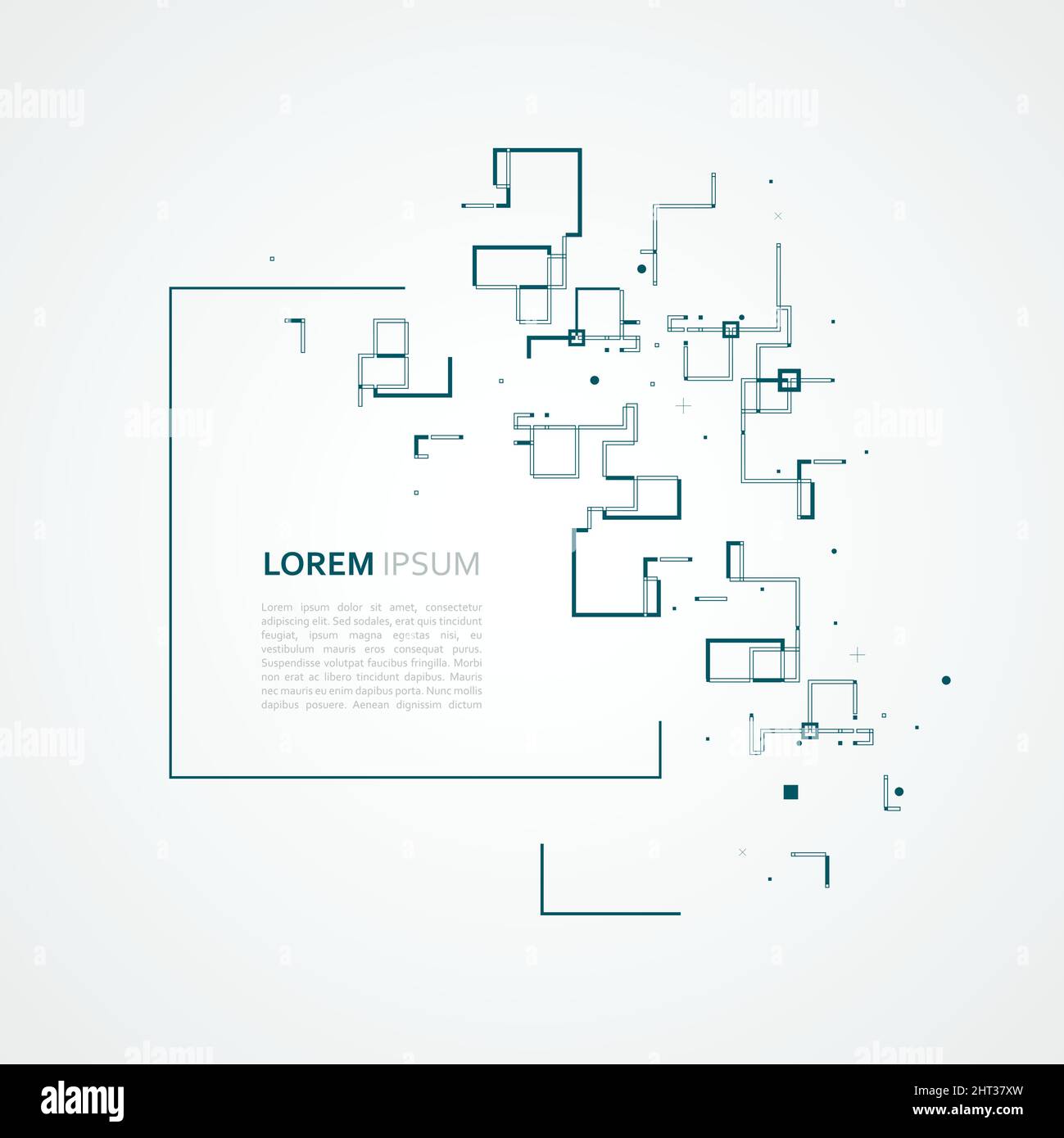 Space line round composition Stock Vector Images - Alamy