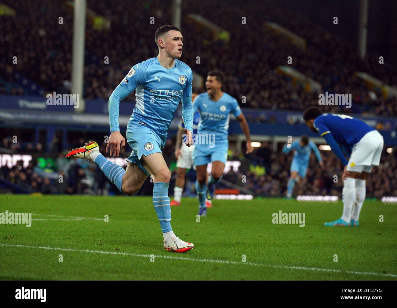 Man city celebrate goal 2022 hi-res stock photography and images - Alamy