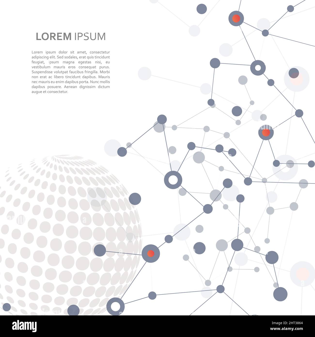 Vector molecule connect with halftone planet Stock Vector Image & Art ...
