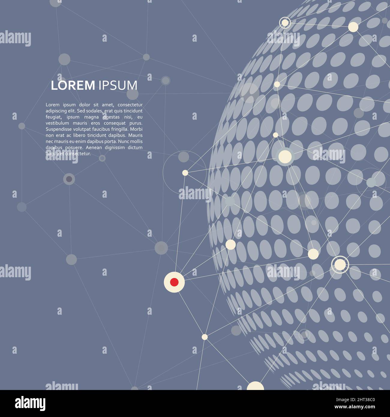 Vector molecule connect with halftone planet Stock Vector Image & Art ...