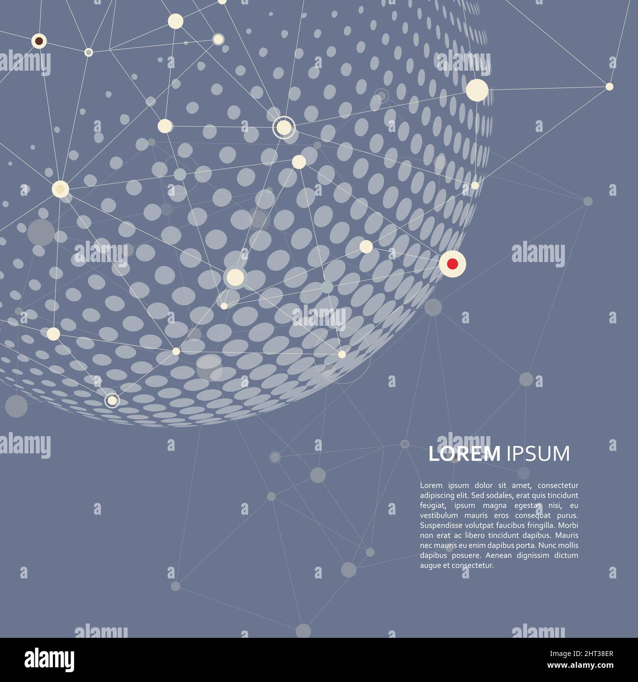Vector molecule connect with halftone planet Stock Vector Image & Art ...