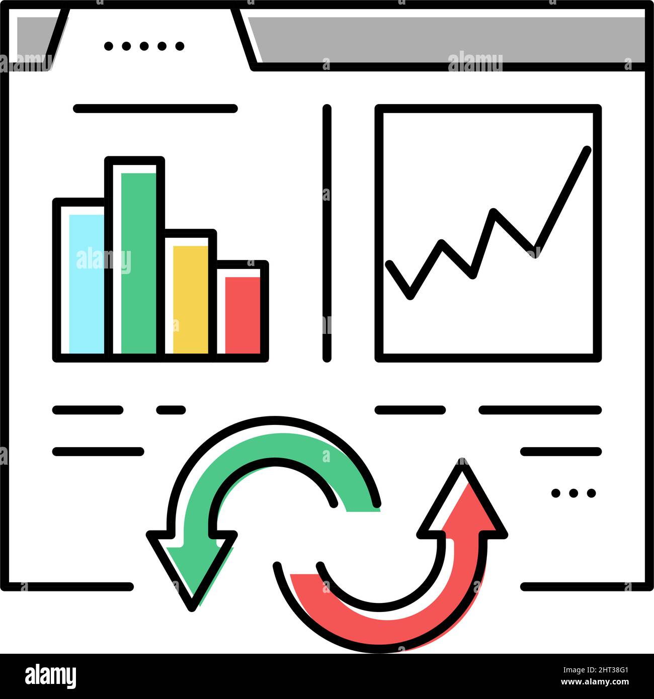 digital value converter color icon vector illustration Stock Vector ...