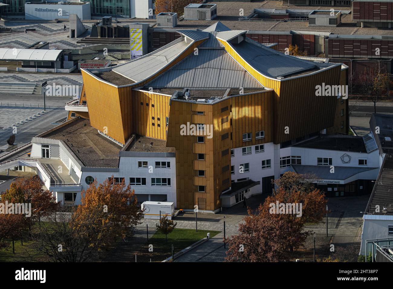 Beautiful shot of the Berliner Philharmonie concert hall in Berlin ...