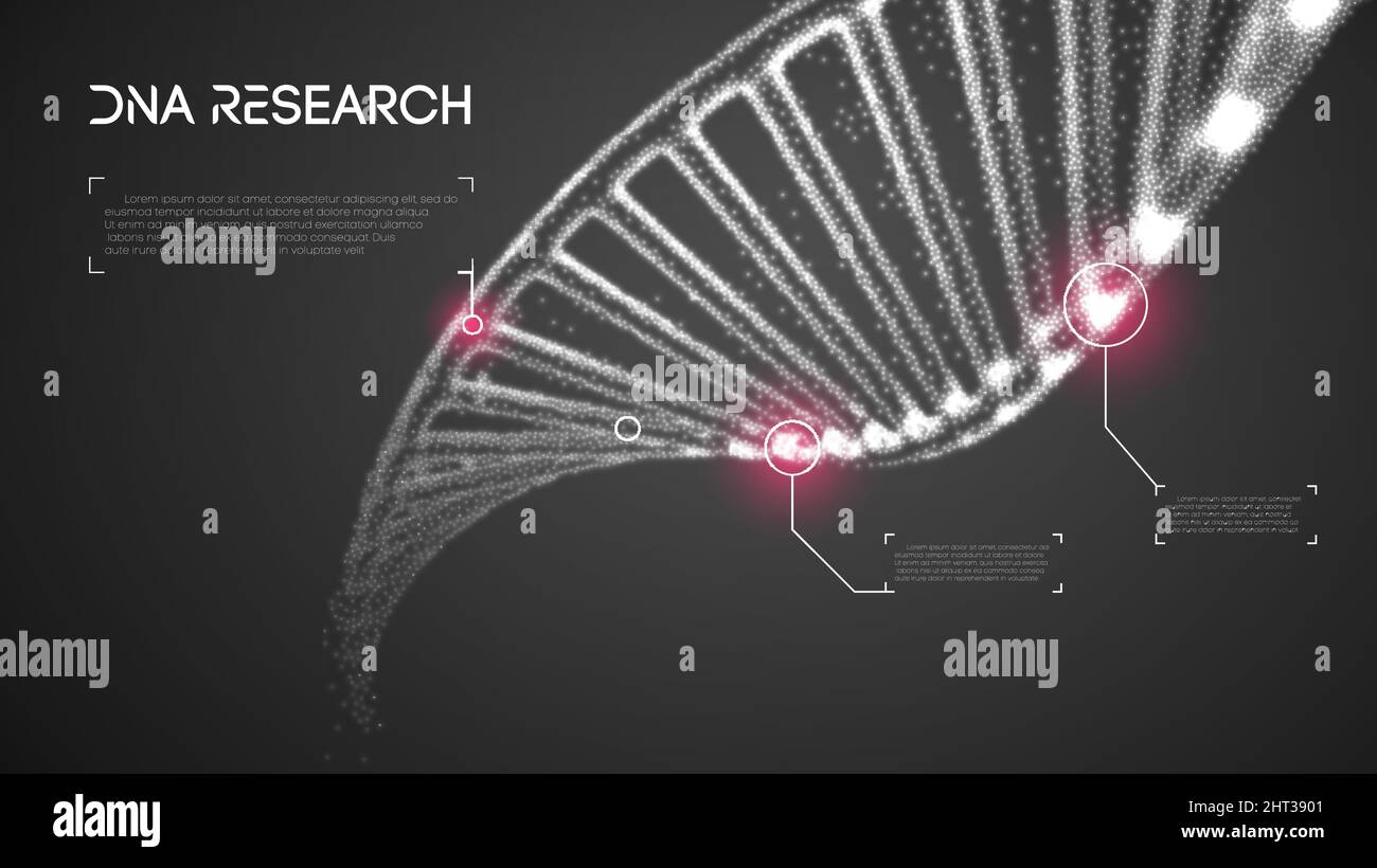 Dna medical research. Genetic engineering vector illustration ...
