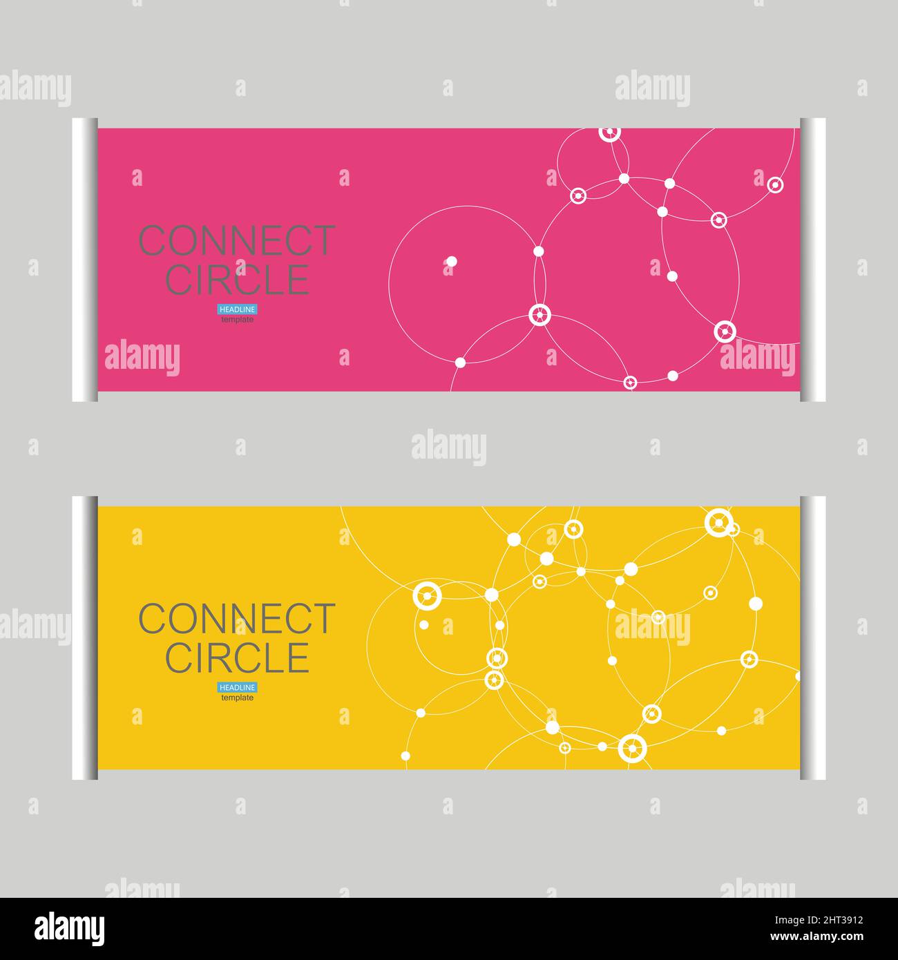 Vector pattern with a print of connected circles Stock Vector Image ...