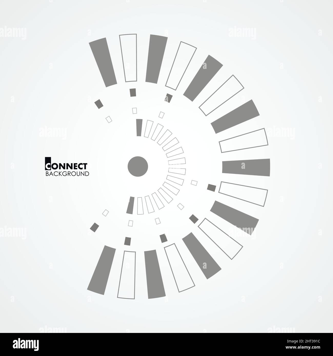Technology circle design. Modern shapes template. Vector connect lines ...