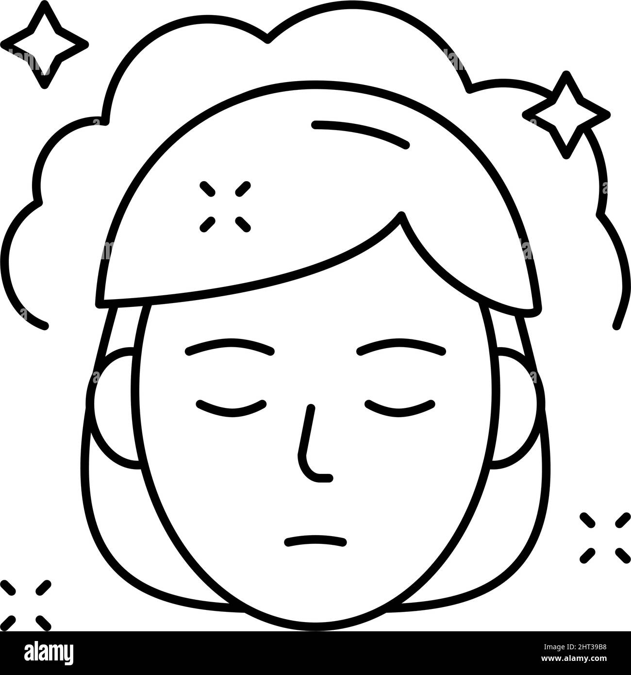 fainting disease line icon vector illustration Stock Vector Image & Art ...