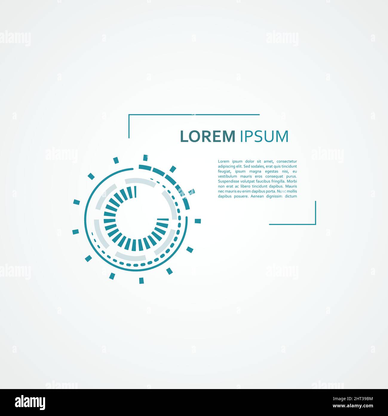 Abstract vector mechanical scheme with circular simple elements Stock ...