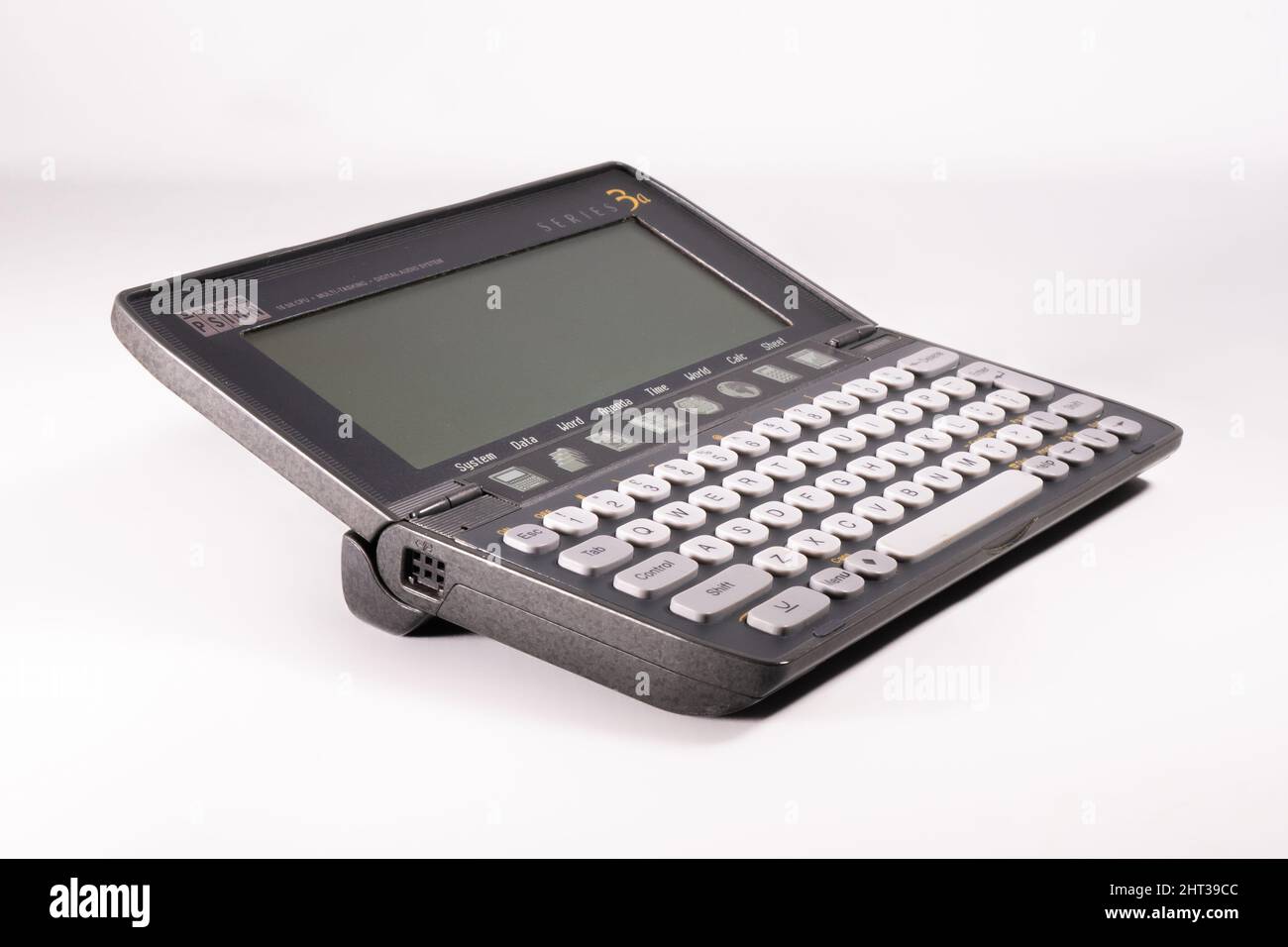Closeup of a Psion Series 3 Vintage Palmtop Computer or PDA Stock Photo ...