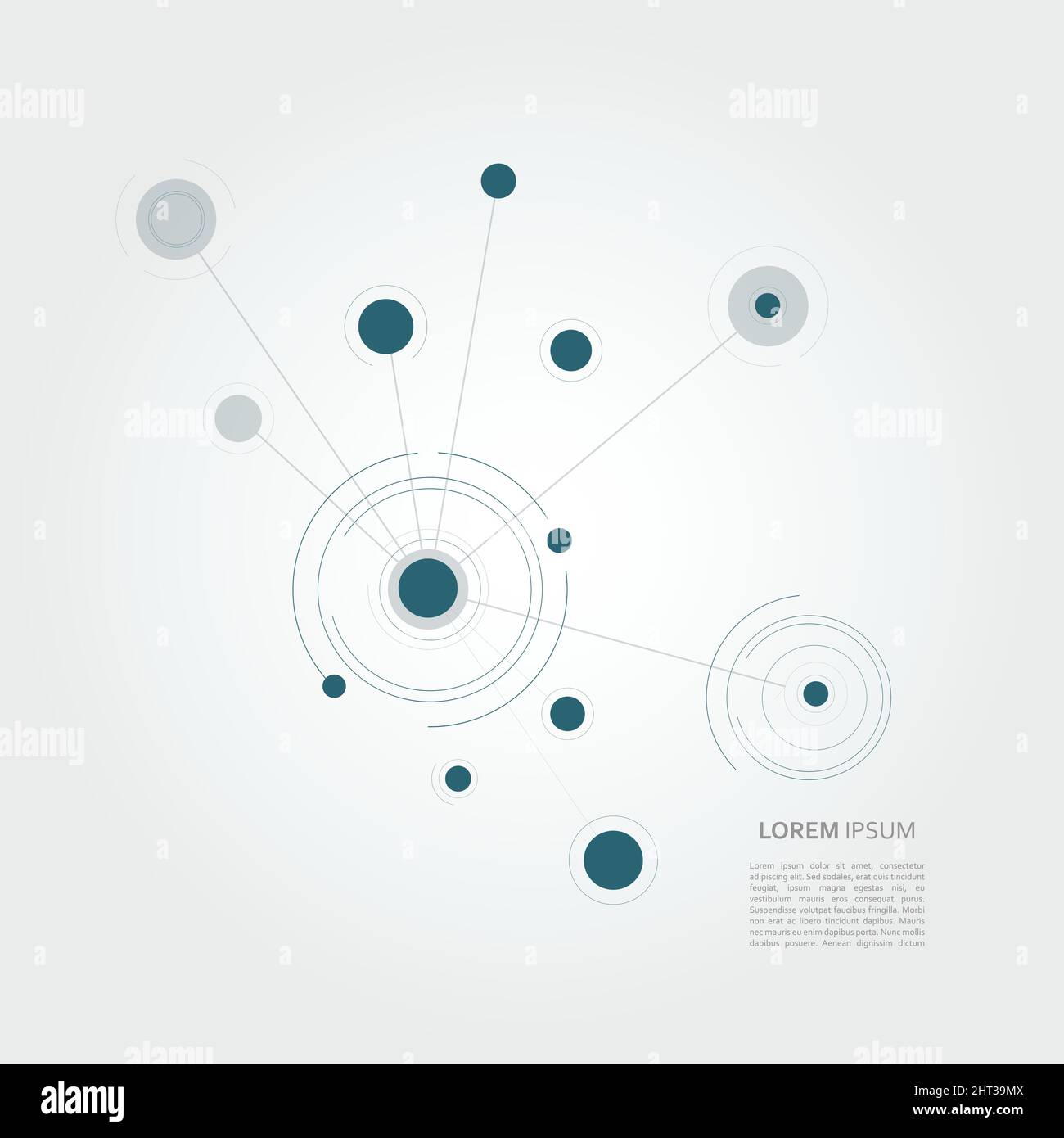Connect circle background. Vector page template Stock Vector Image ...