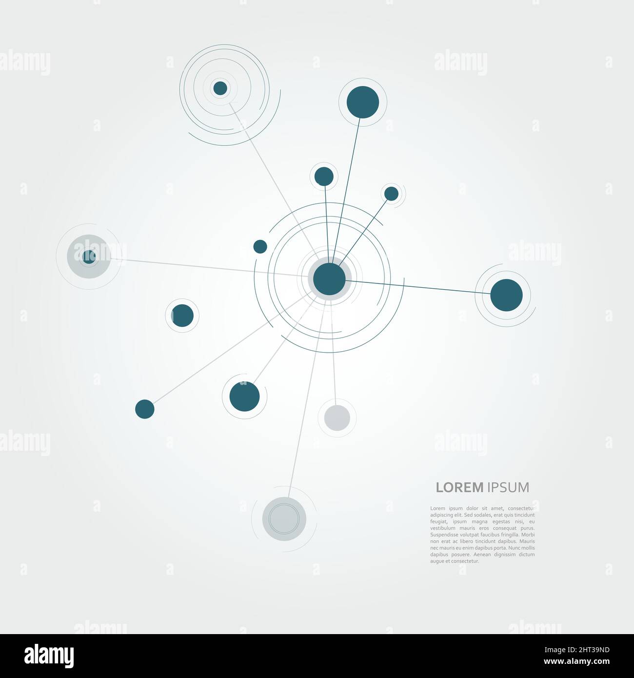 Connect circle background. Vector page template Stock Vector Image ...