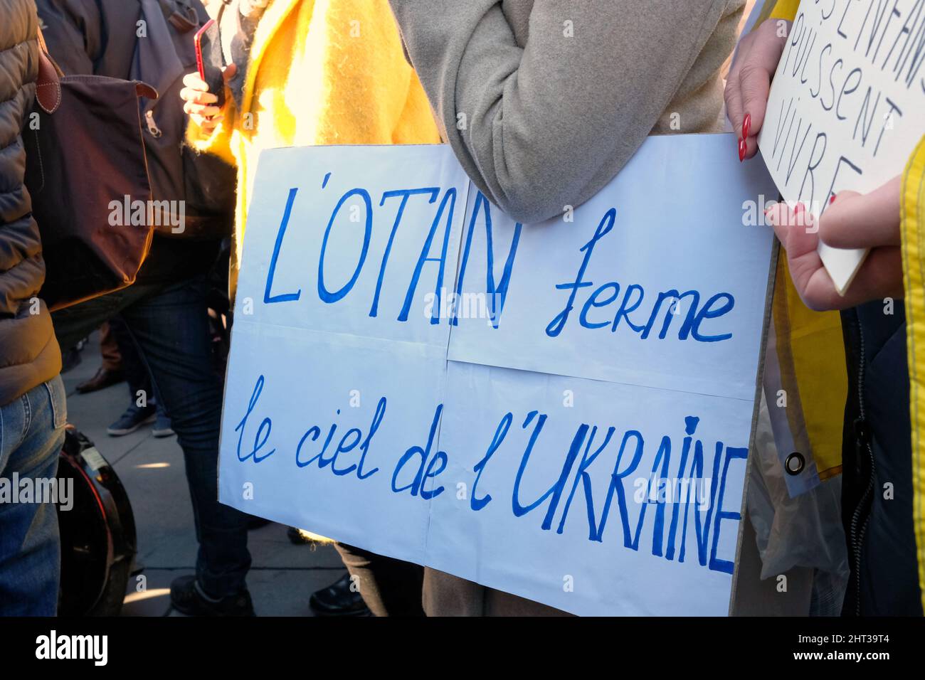 Parisians turned out for this rally against the invasion of Ukraine by ...